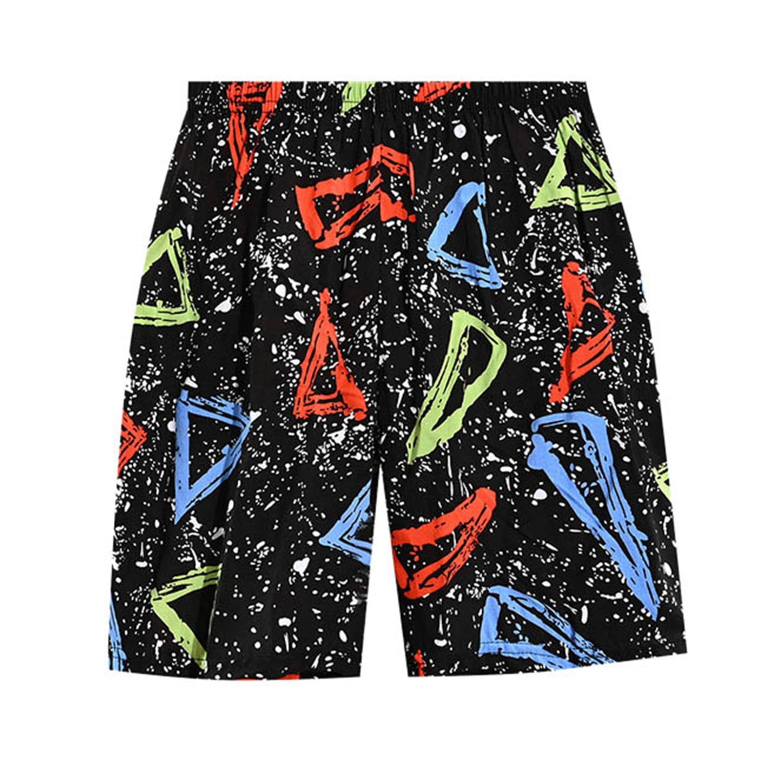 Swim Trunks Printed Swim Trunks Boys Swimsuits Loose Fit Quick Dry ...