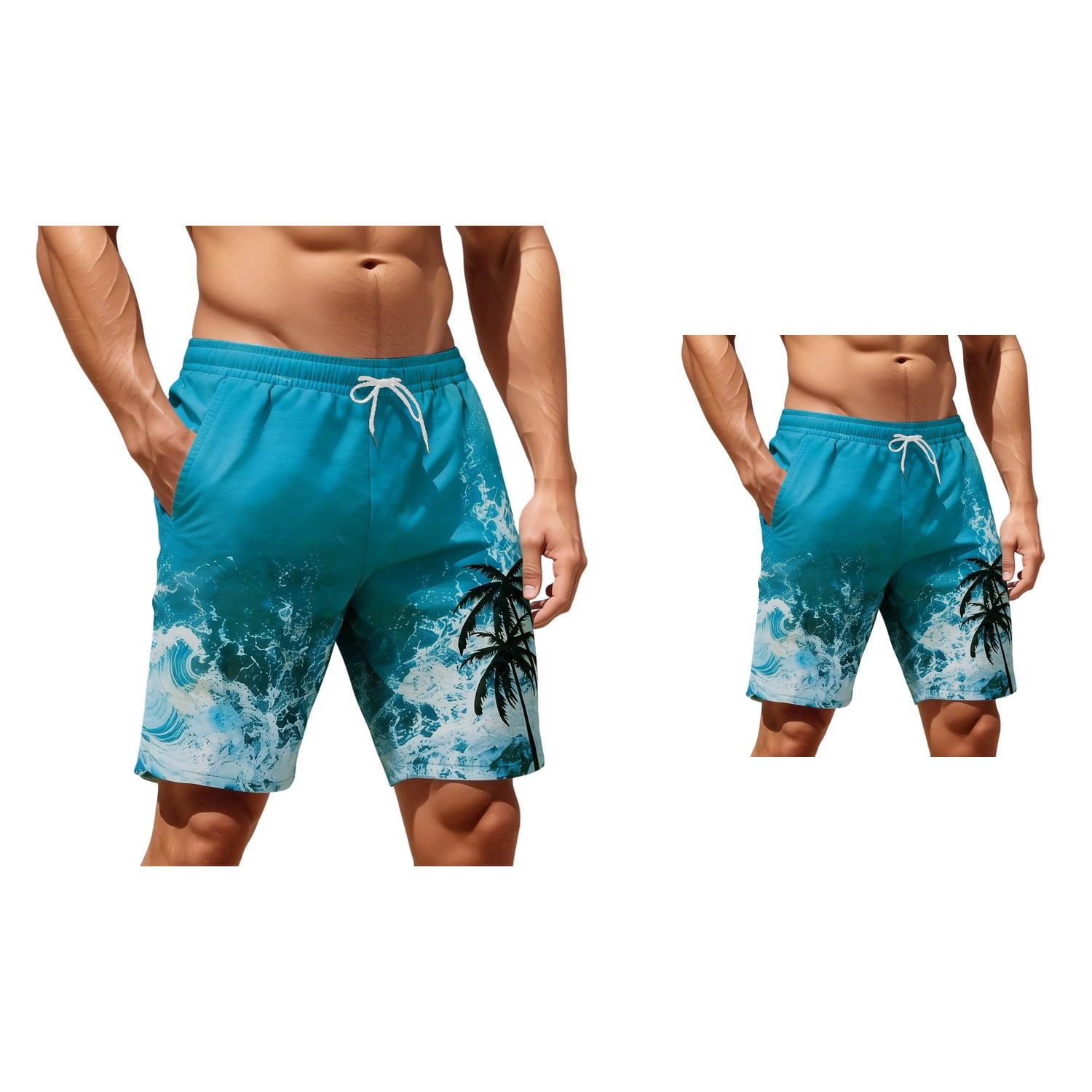 Swim Trunks for Men, Beach and Outdoor Water Sports, Secure Zipper ...