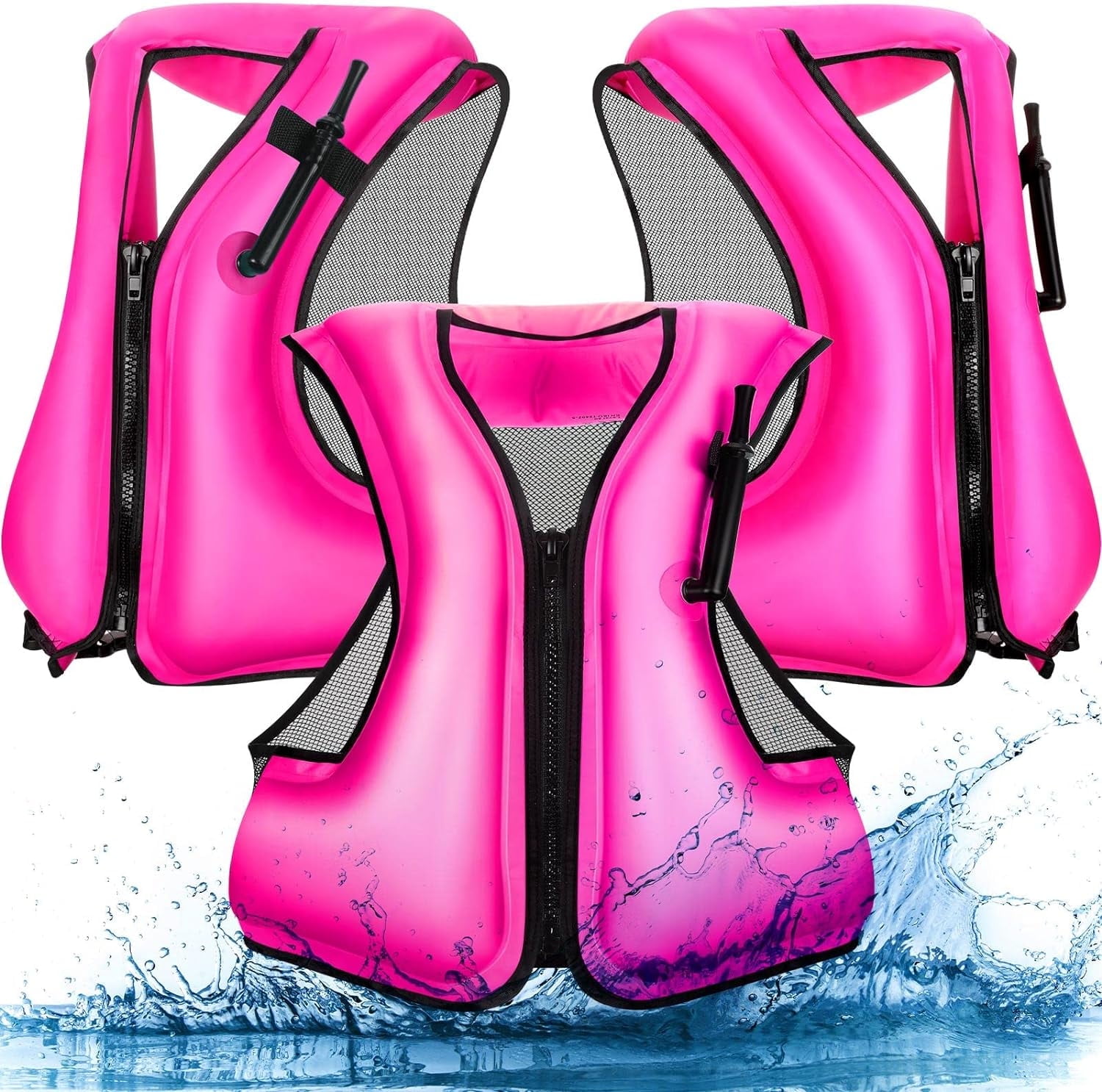 Swim Vest for Adults, Buoyancy Aid Swim Jackets - Portable Inflatable ...