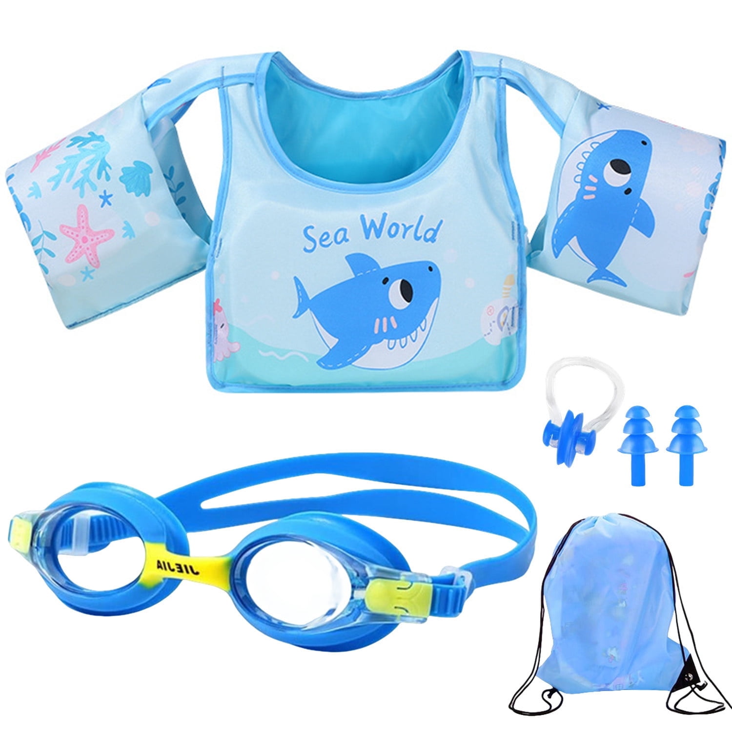 Swim Vest for Girls & Boys 22 to 66 Pounds - Lovely Cartoon Swimming ...