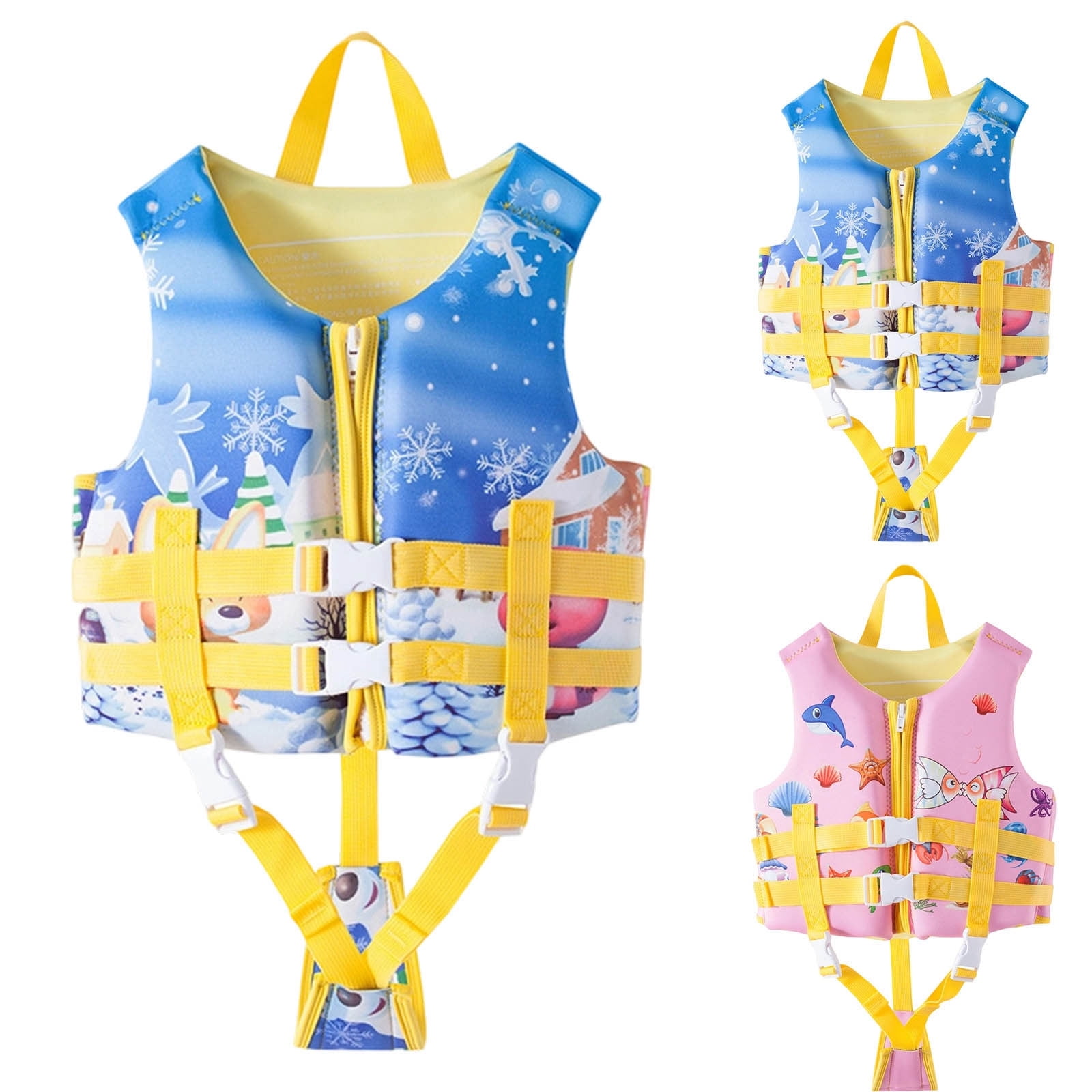 Swim Vest for Kids Swimming Jacket with Adjustable Safety Strap Girls ...