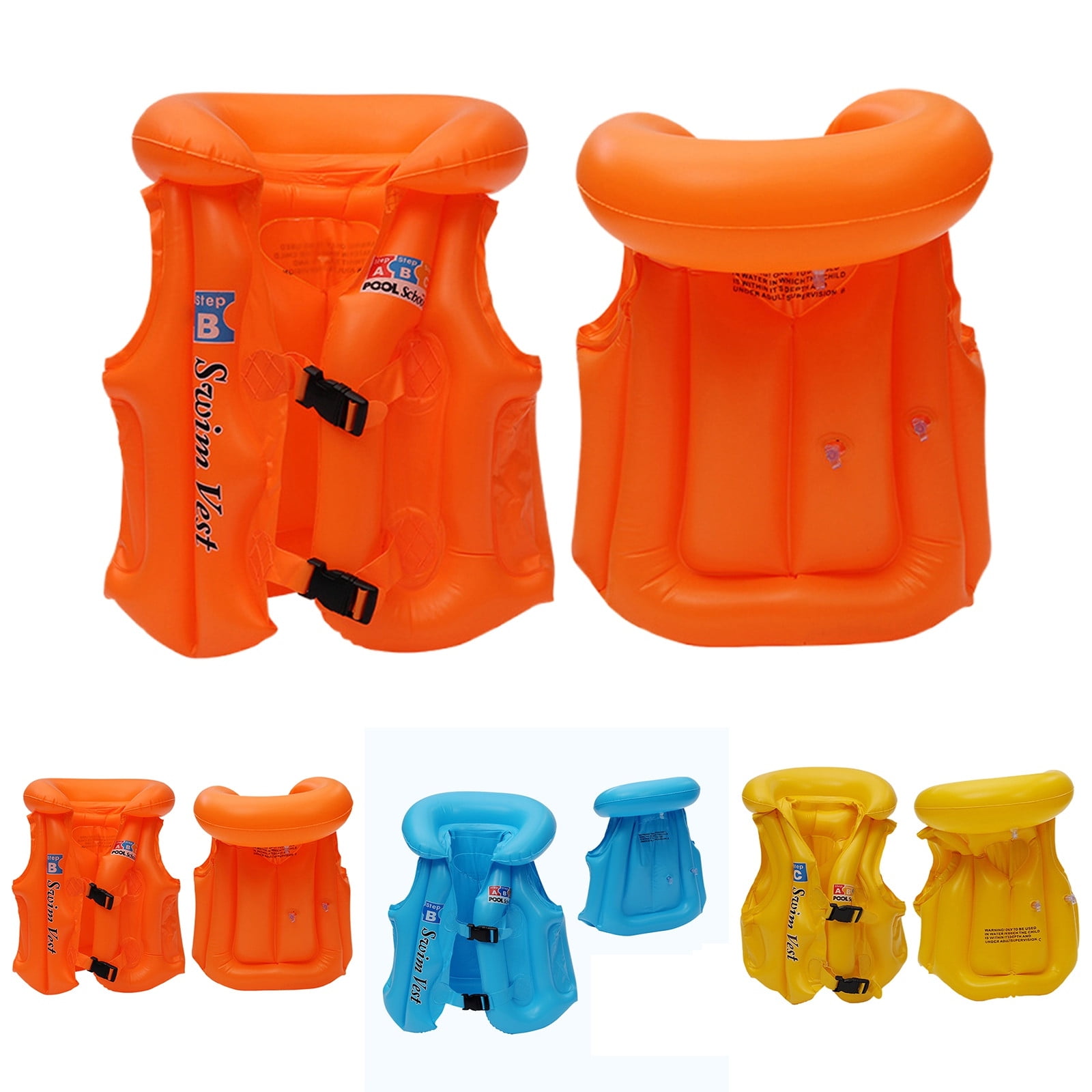 Swim Vest for Kids Swimming Jacket with Adjustable Safety Strap Kids ...