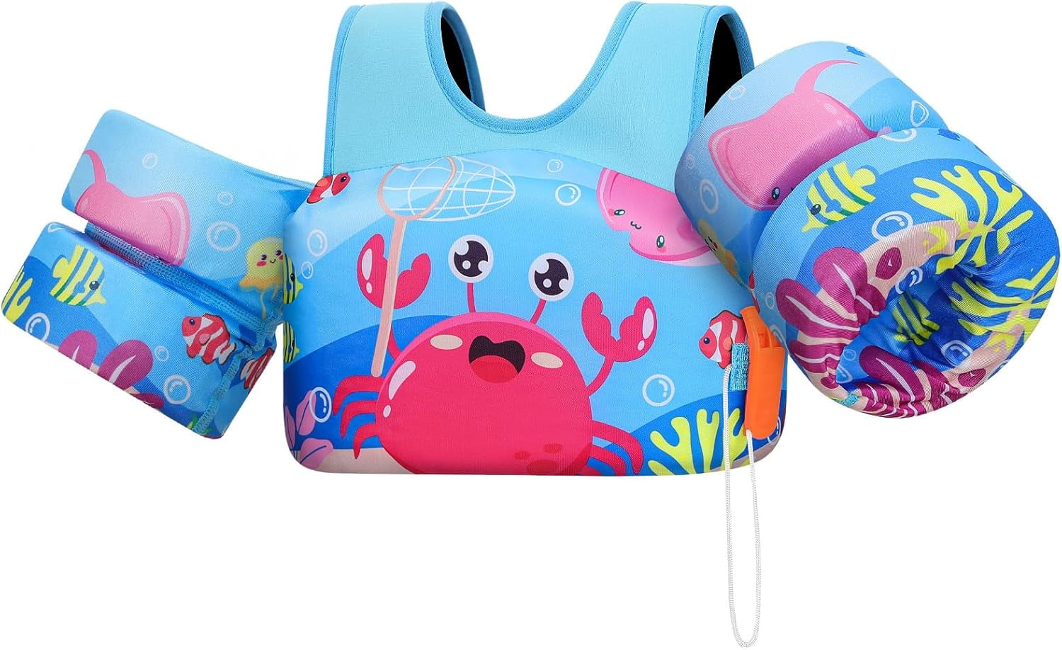 Swim Vest for Kids, Toddler Pool Floaties Fit 20-50/70 Lbs, Children ...