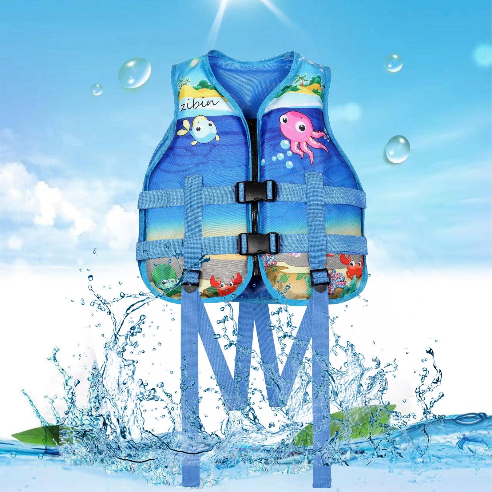 Swim Vest Life Jacket Flotation Buoyancy Swimsuit Trainer Vests Asy And ...