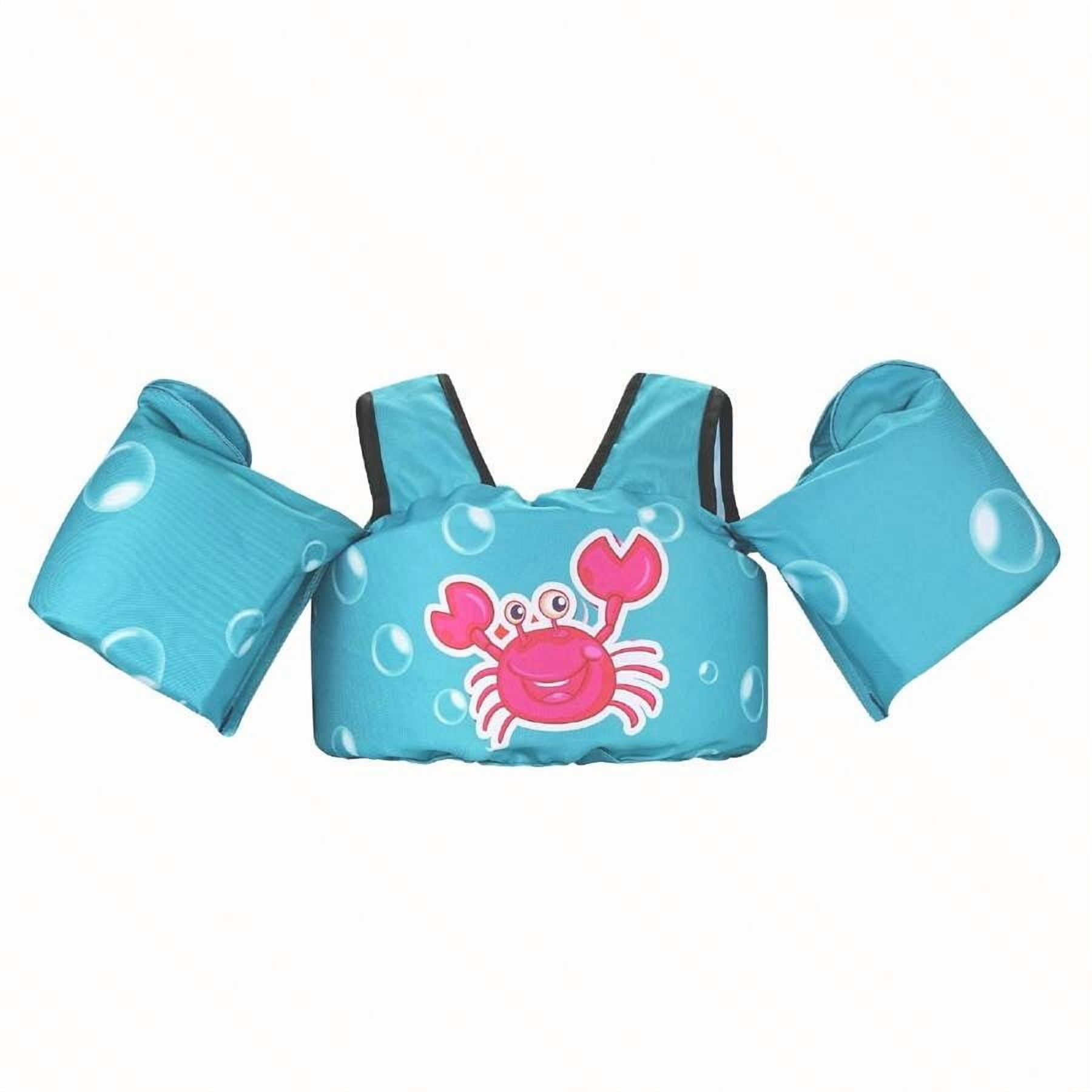 Swim Vest Life Jacket For 22-66 Pounds People, Floaties With Shoulder ...