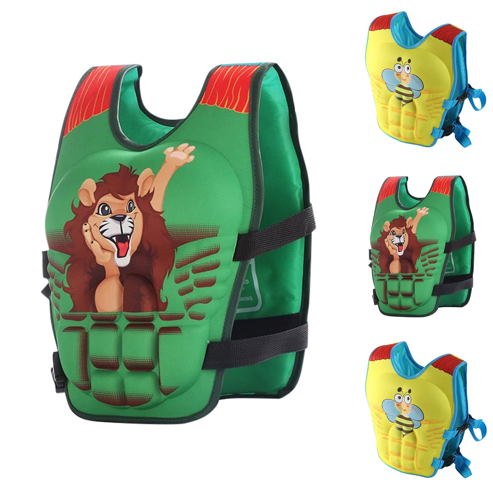 Swim Vest for Kids Girls Boys Muscle Children's Life Jacket HSleeve ...