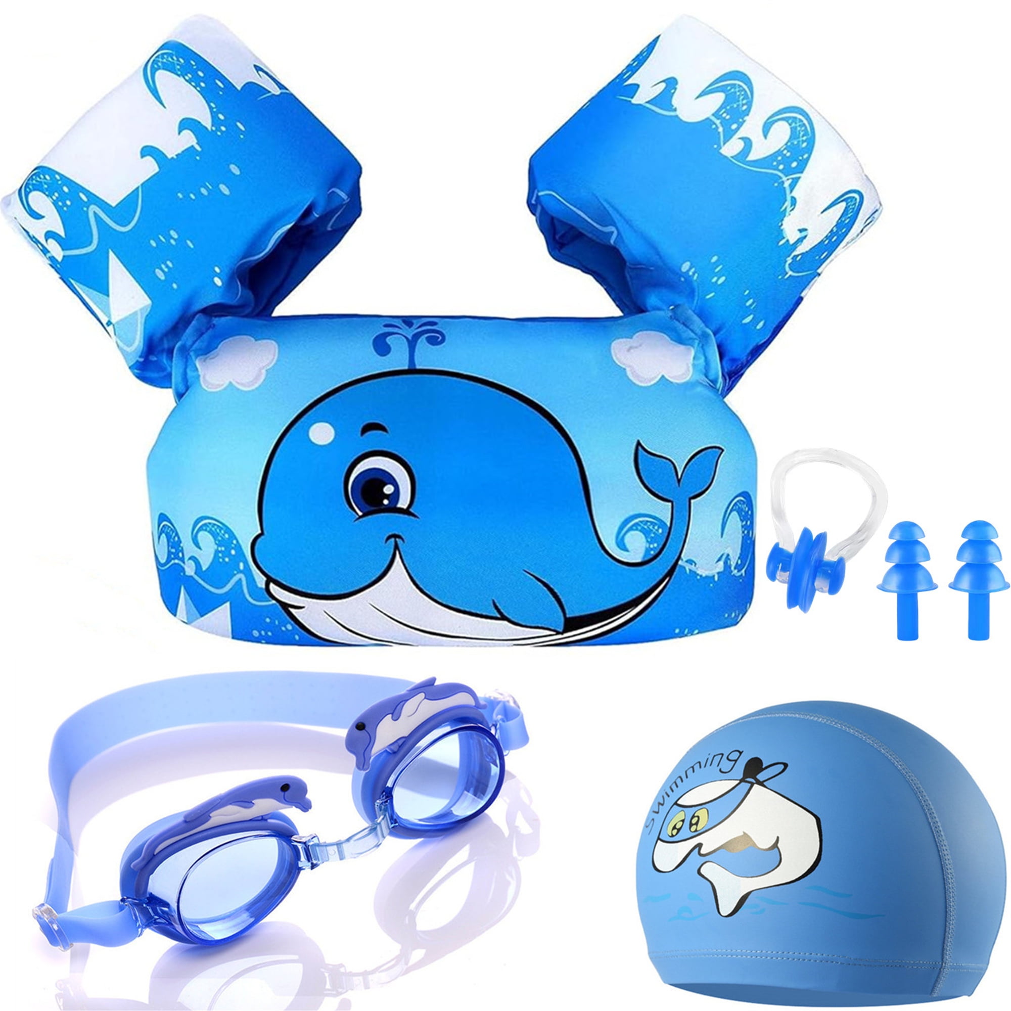 Swim Vest for Kids,Whale Pool Arm Floaties Swim Life Jacket with ...