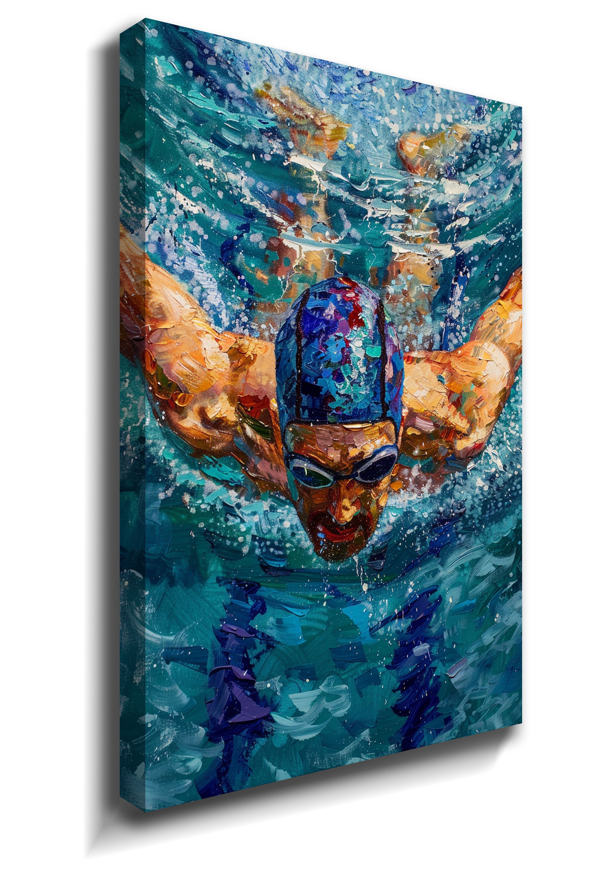 Swim Wall Art Sports Decor Boys Bedroom Decor Wall Art For Livingroom ...