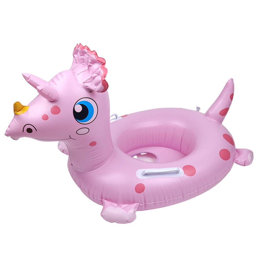 Swim ring pool toys with handle animals float ring leakproof cute ...