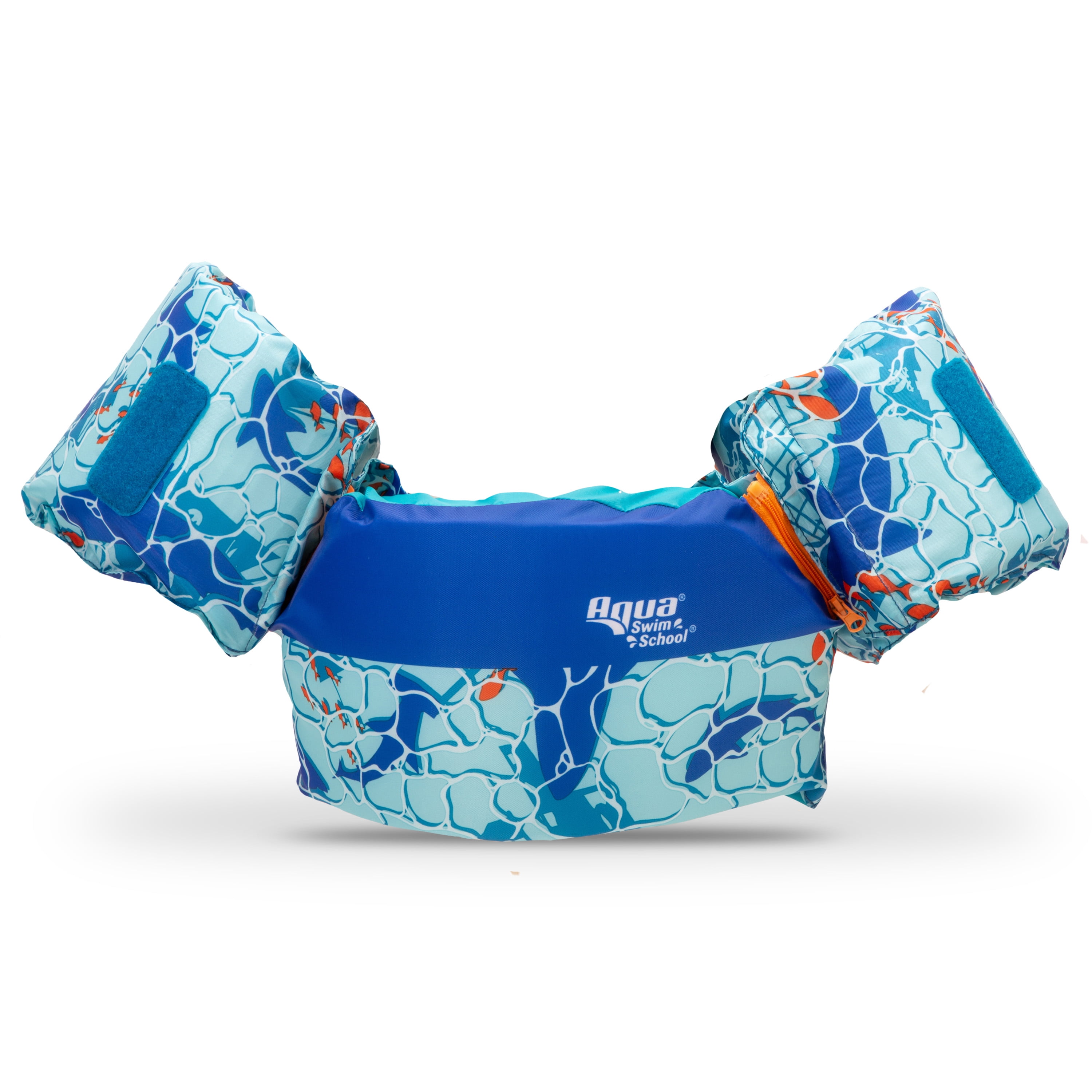 SwimSchool 2-in-1 Swim Training Vest, Blue Shark, Grow With Me Swim ...