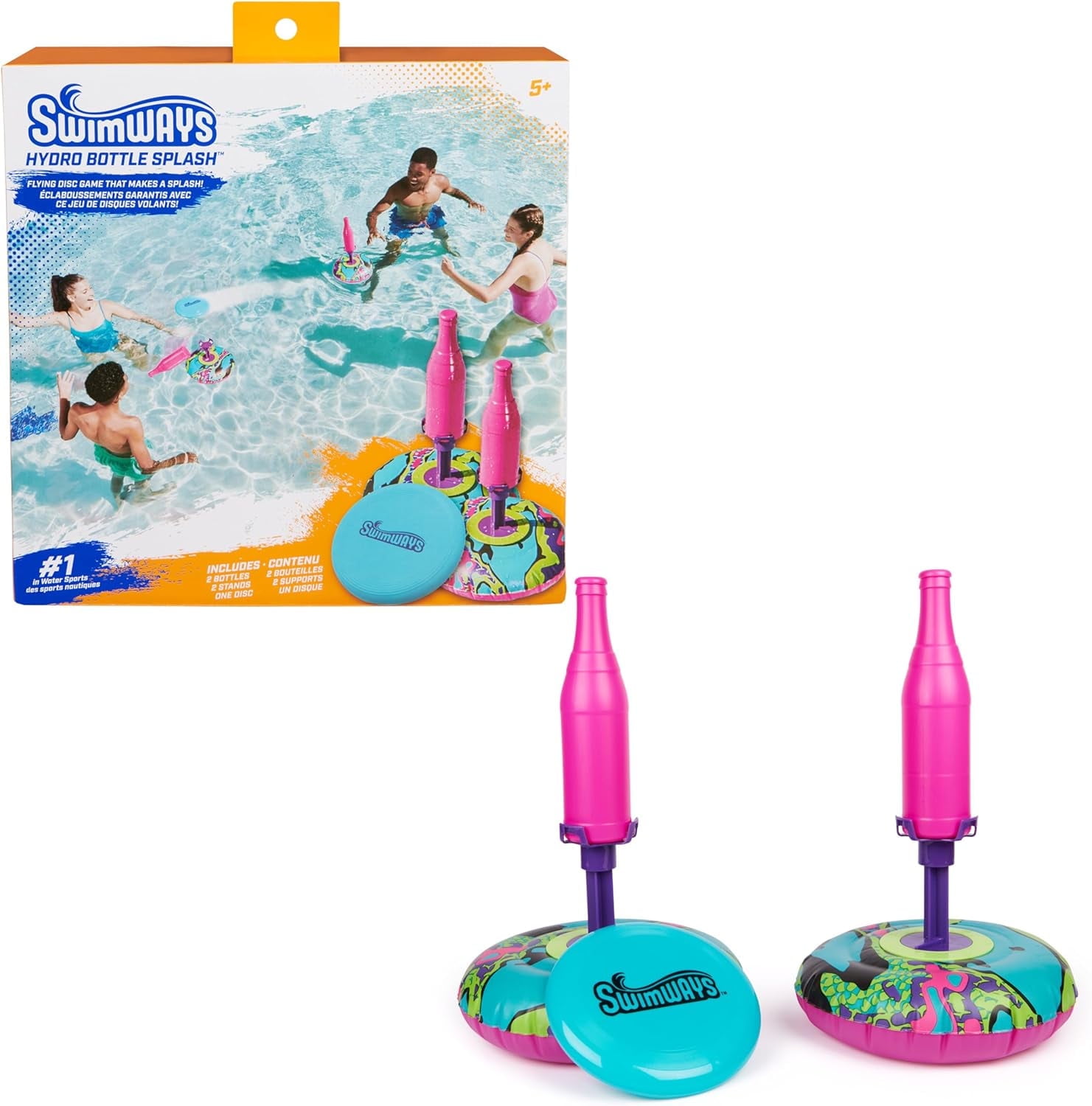 SwimWays Hydro Bottle Splash, Pool Toys for Kids and Adults, Throwing ...