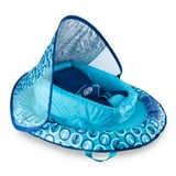 SwimWays Infant Baby Spring Float with Adjustable Sun Canopy Blue ...