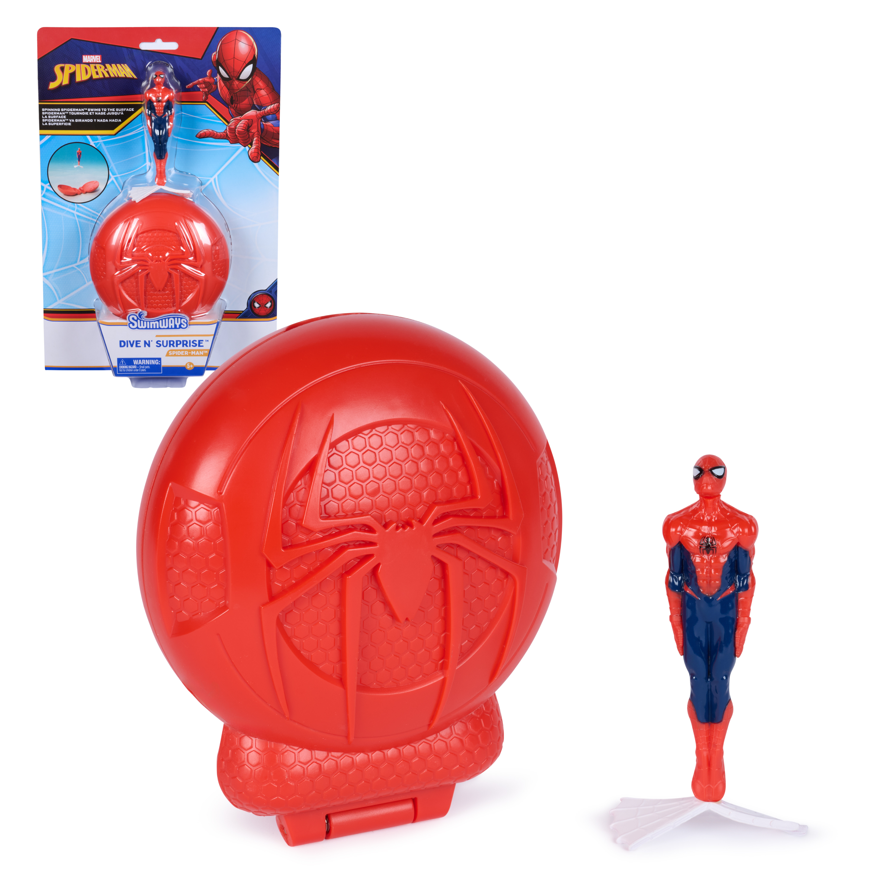 SwimWays Marvel Spider-Man Dive N’ Surprise, Swimming Pool Accessories ...