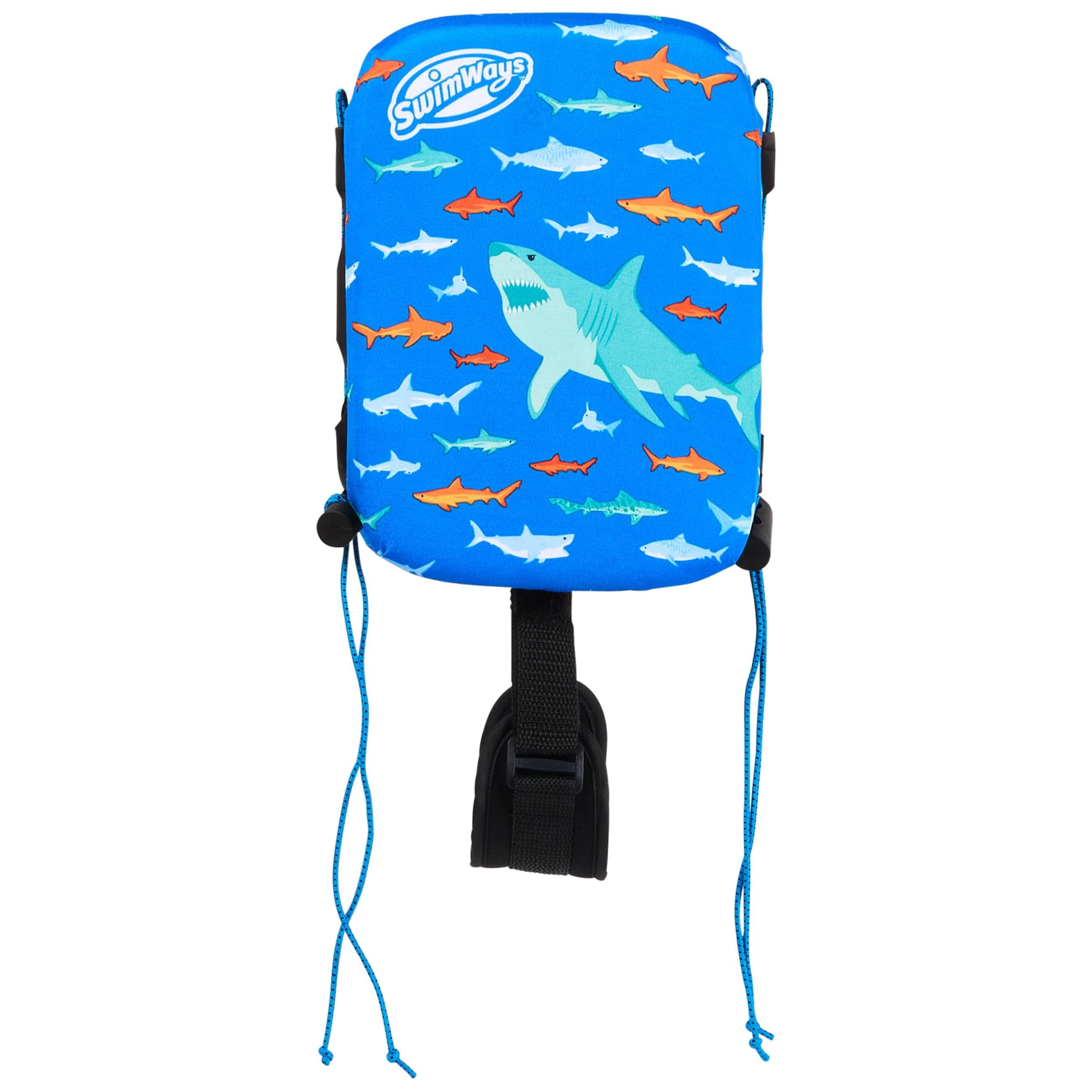 SwimWays Power Swimr Kids Swim Vest Adjustable Pool Float Medium, Shark ...