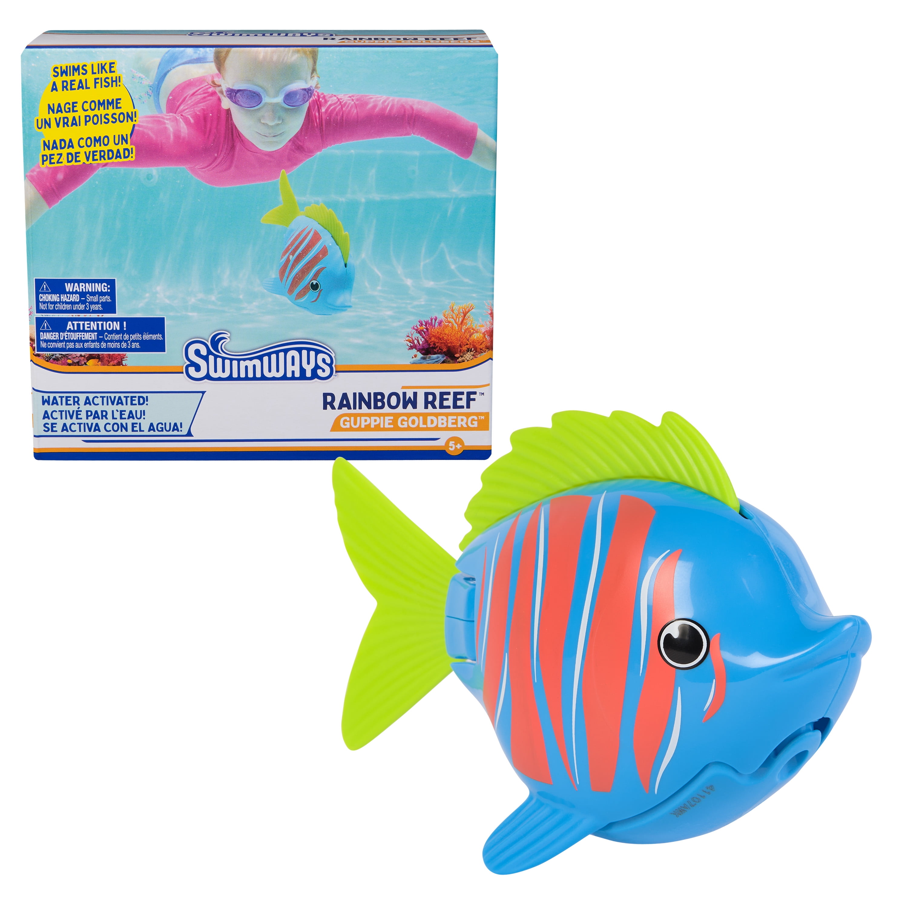 SwimWays Rainbow Reef Fish Toy, Kids Swimming Accessories & Water Toys ...