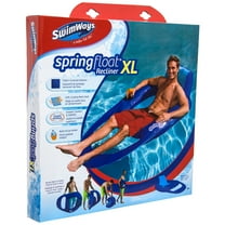 SwimWays Spring Float Recliner - Swim Lounger for Pool or Lake - Dark ...