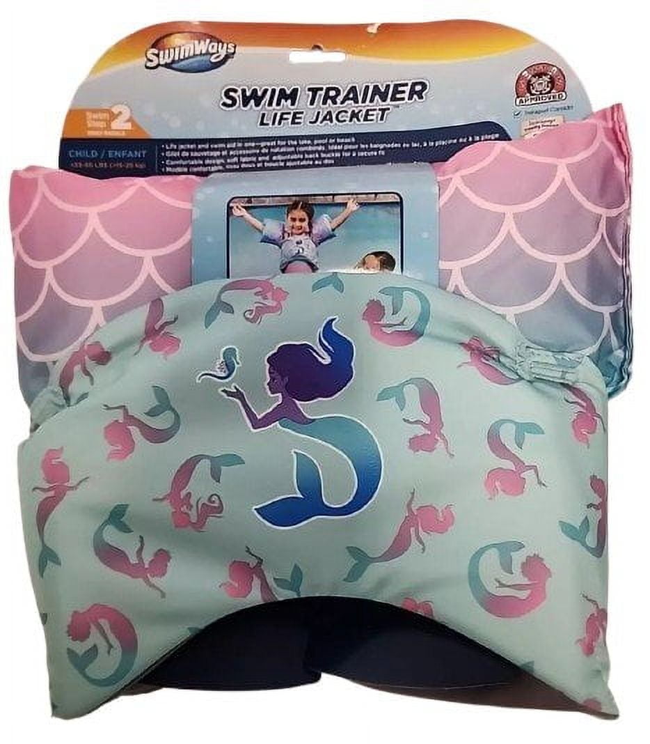 SwimWays Swim Trainer Life Jacket Step 2 Child 33-55LBS - Walmart.com