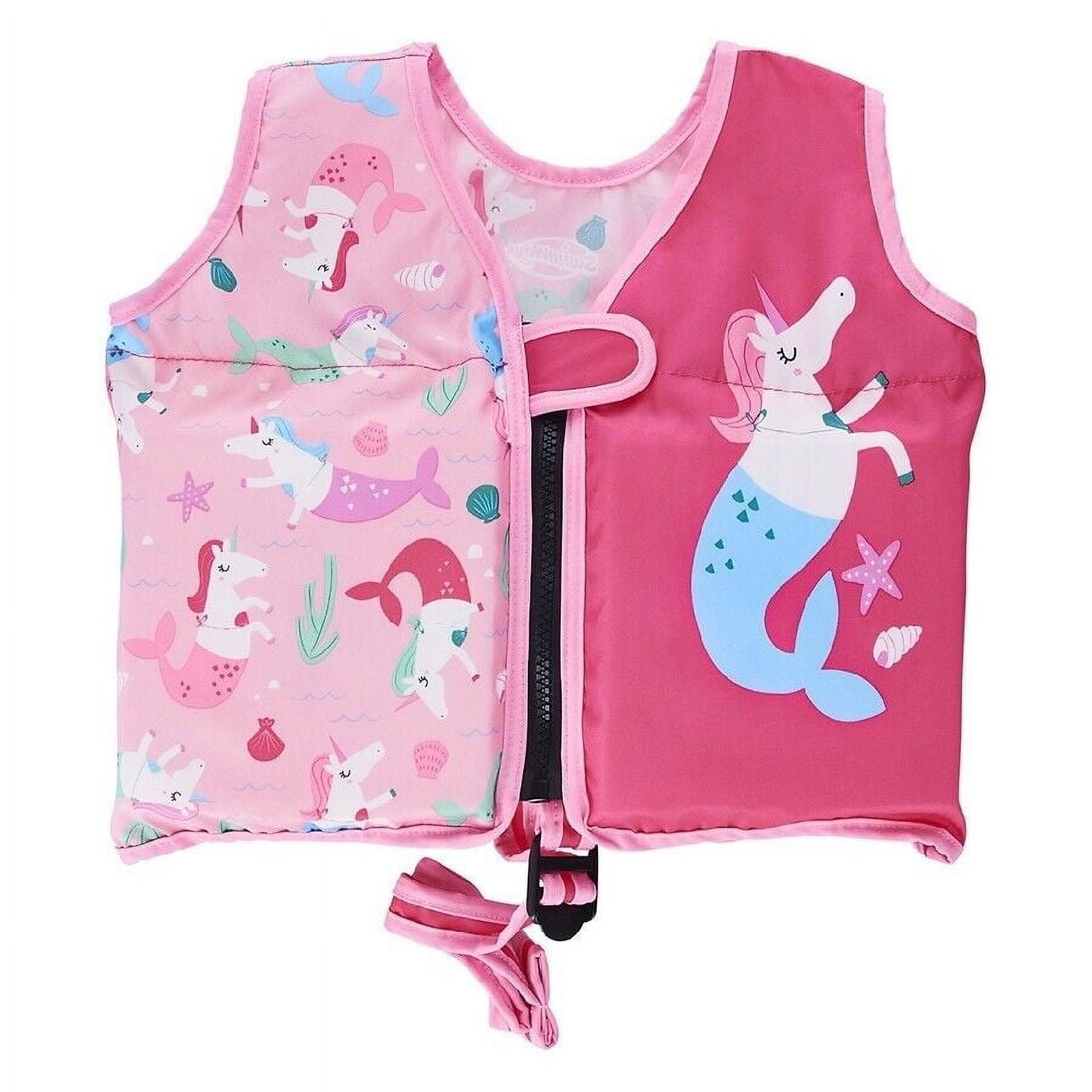 SwimWays Unicorn Mermaid Toddler Swim Training Vest, Step 2, Ages 2-4 ...