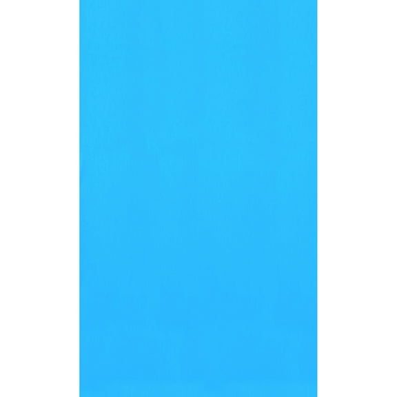 SmartLine 15' x 27' Oval Solid Blue Overlap Above Ground Swimming Pool ...