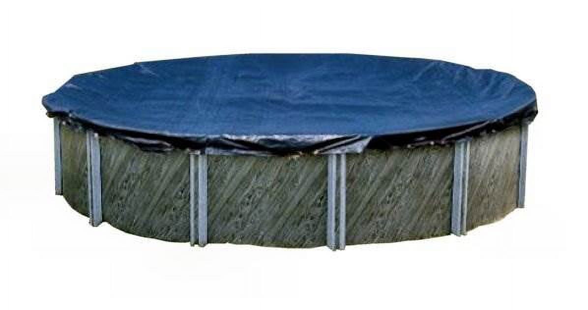 Swimline 24 Ft Round Above Ground Pool Winter Cover, Blue, Durable ...