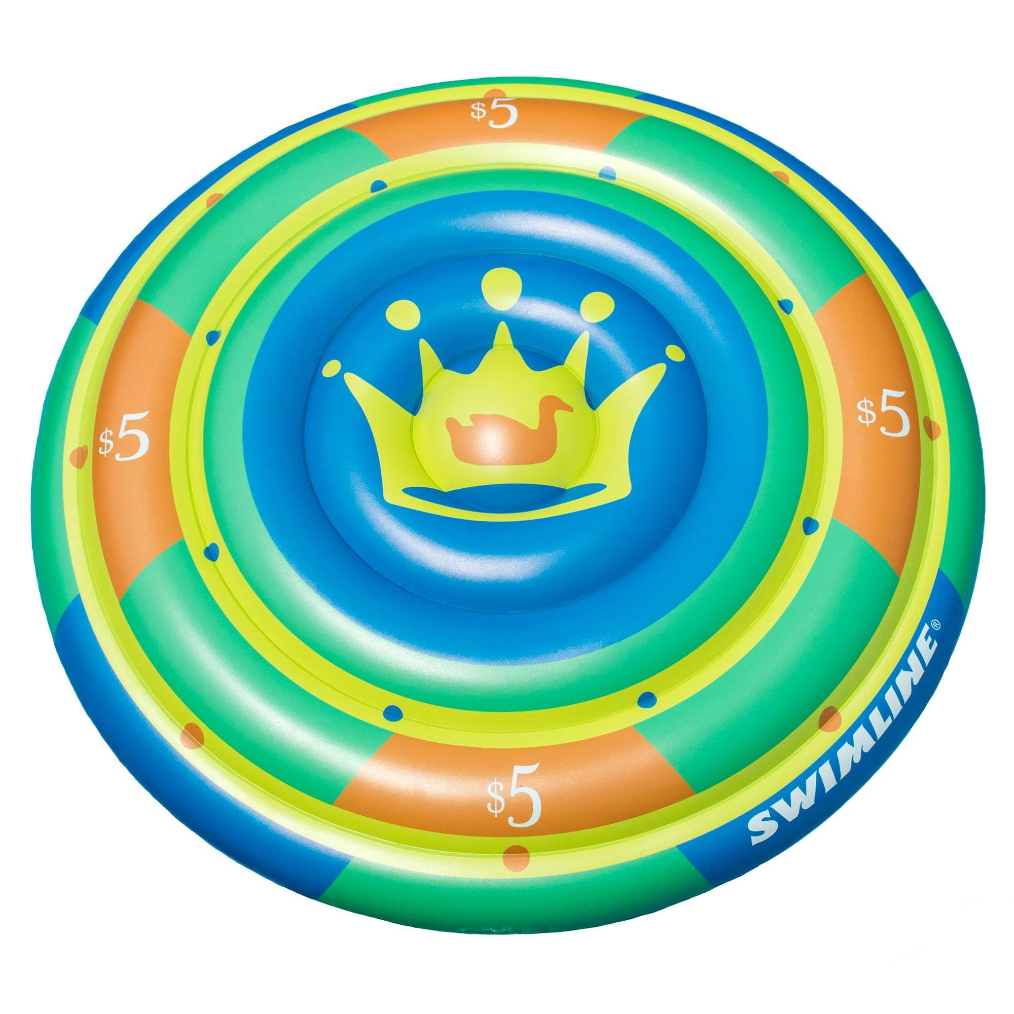 Swimline 60" Inflatable Highroller Chip Swimming Pool Floating Water ...