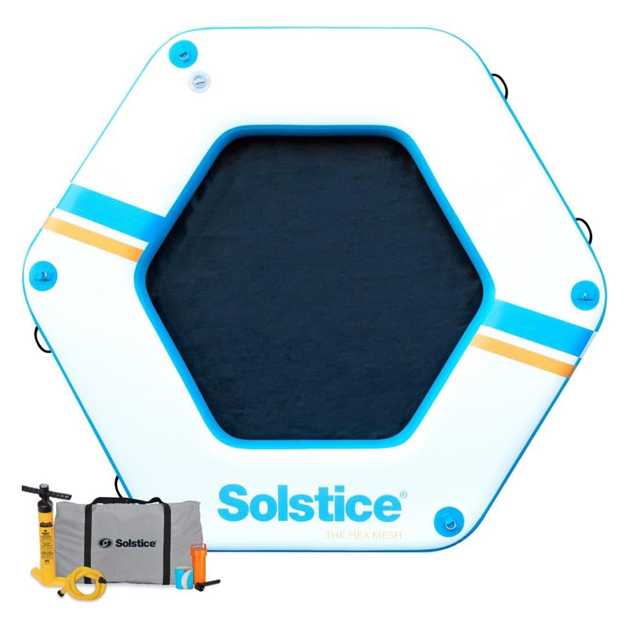 Swimline Dock Mesh Swim Lounge Unisex Lake Float, Solstice, Blue and ...