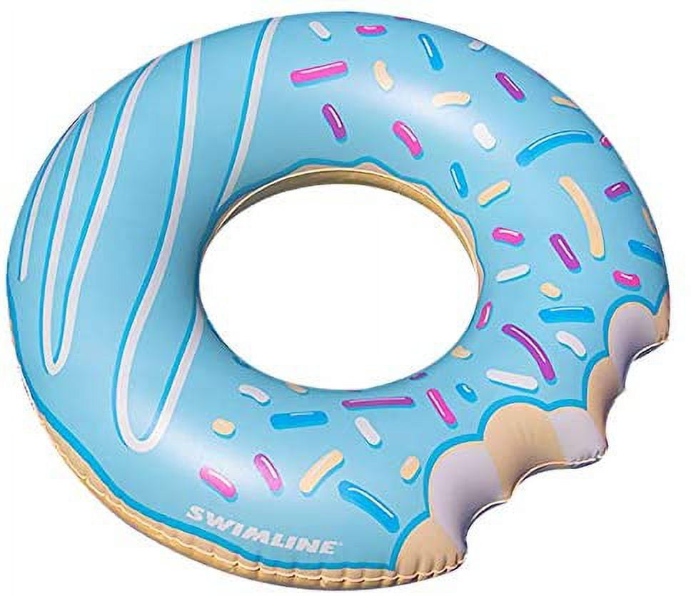 Swimline Donut Inflatable Pool Ring (Blue) - Walmart.com