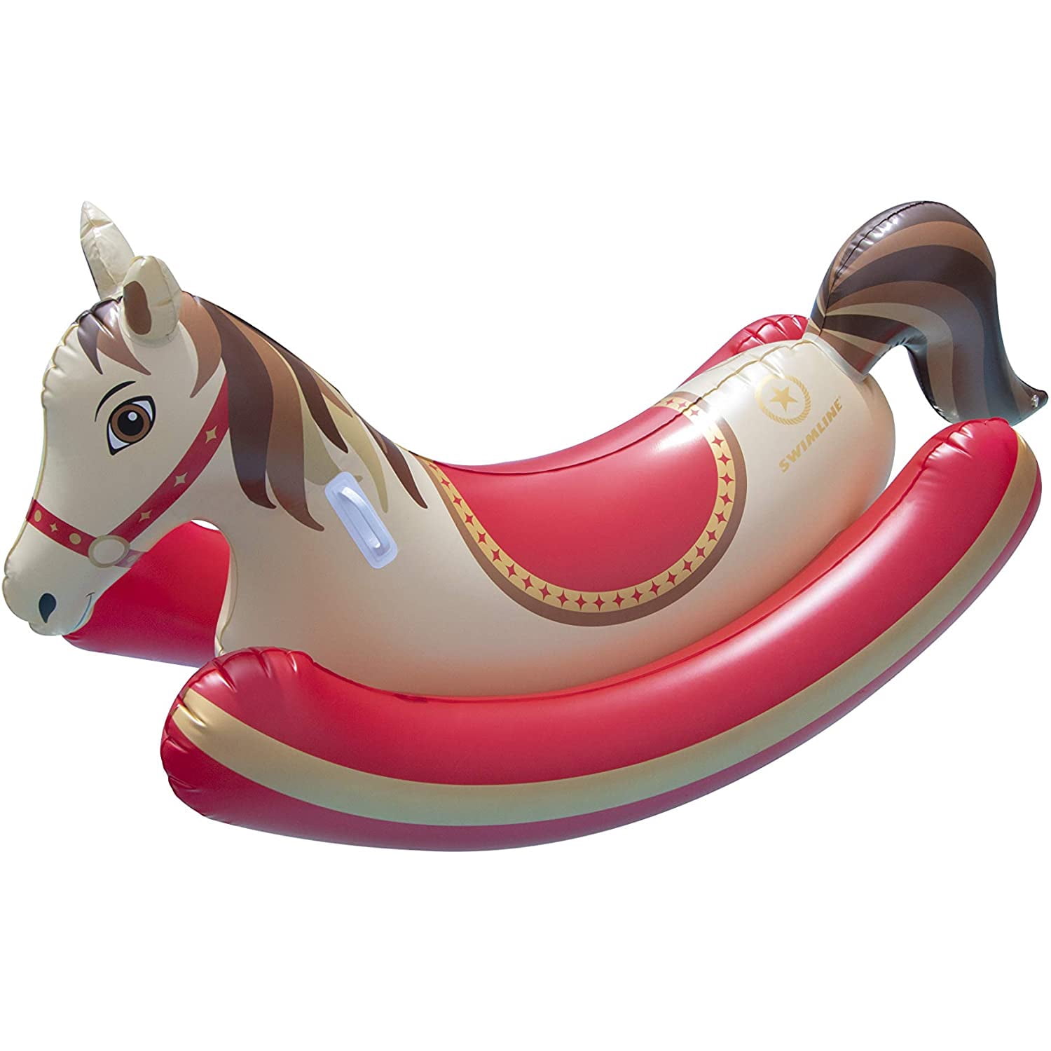 Swimline Giant HobbyHorse Rocker Inflatable Ride On Swimming Pool Toy ...