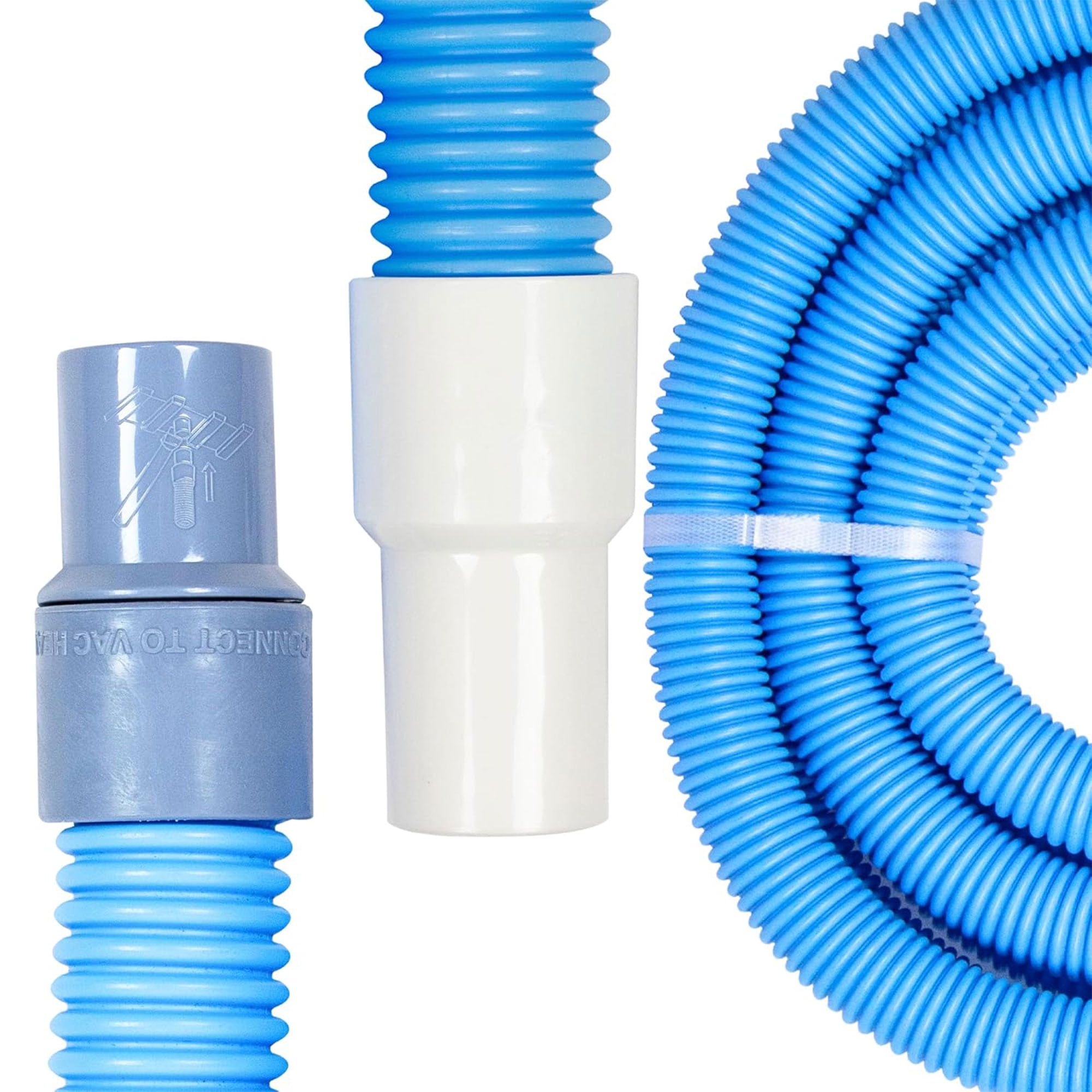 Swimline HydroTools 36’ Premium Spiral Wound Pool Vacuum Hose & Swivel ...