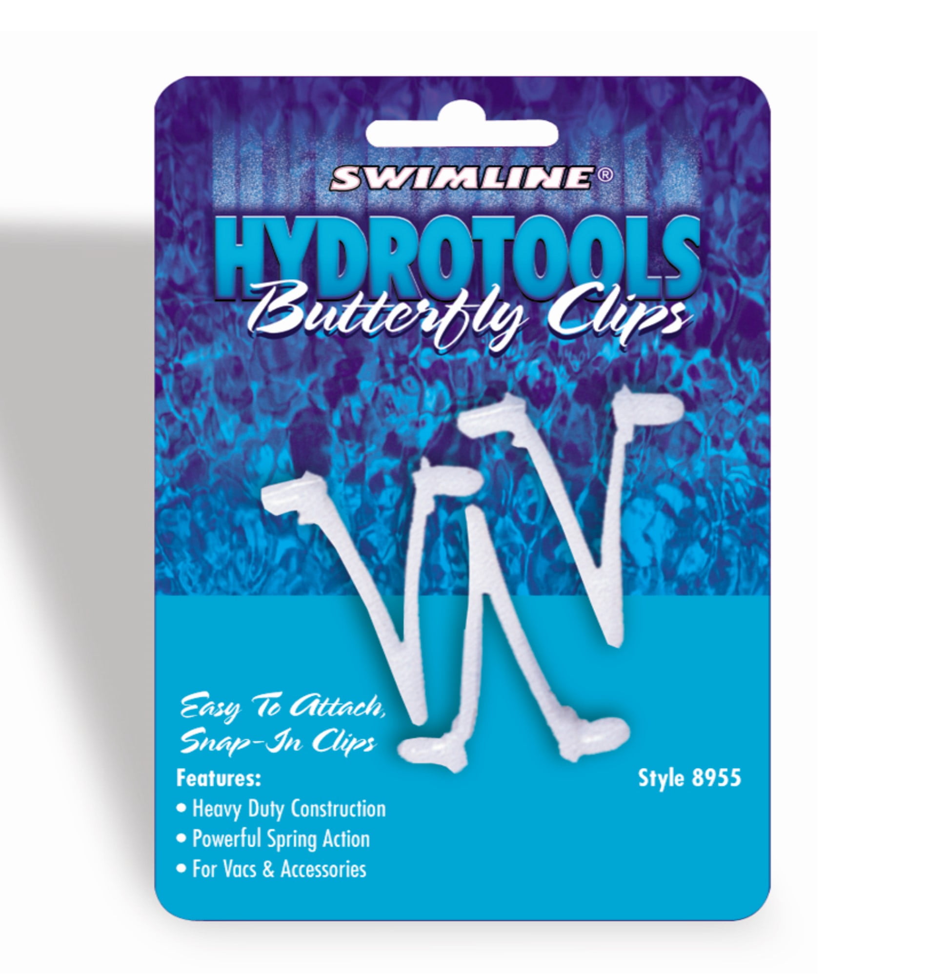 Swimline HydroTools Butterfly Snap-In Clips Swimming Pool Accessory 3pc ...
