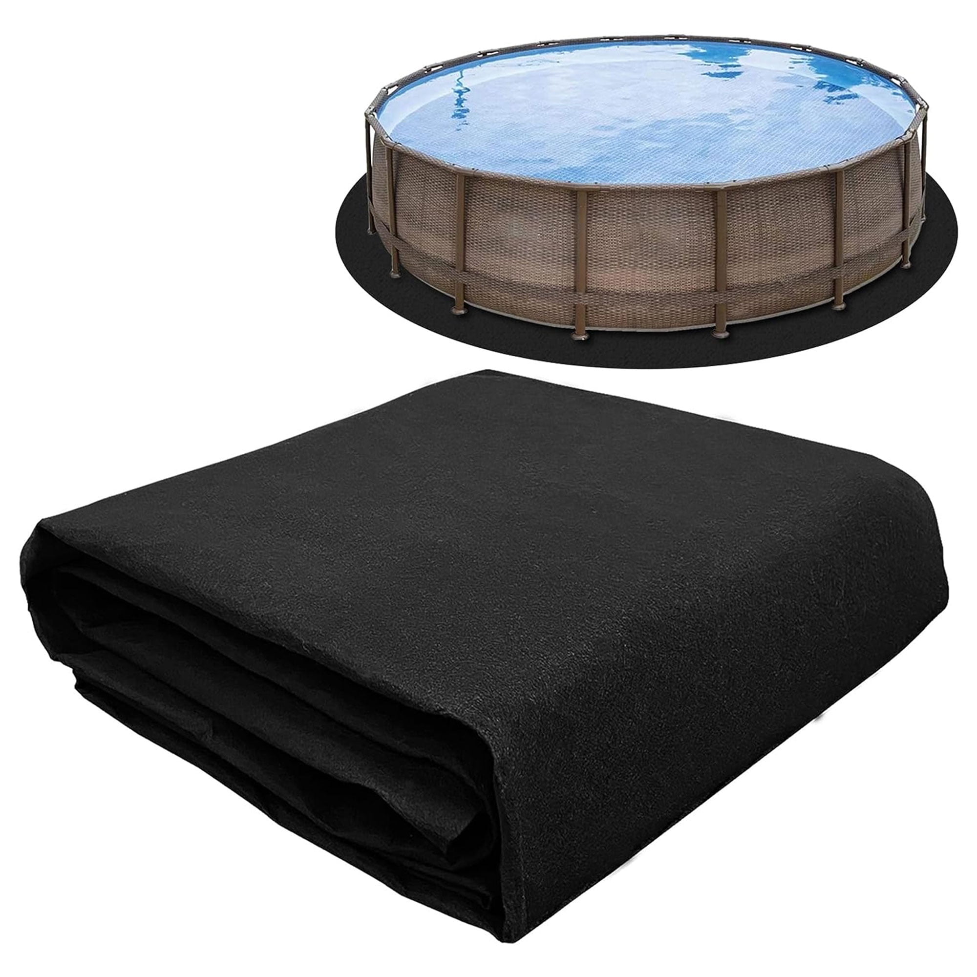 Swimline Hydrotools Above Ground Round Liner Pad, Pool Protector Mat ...