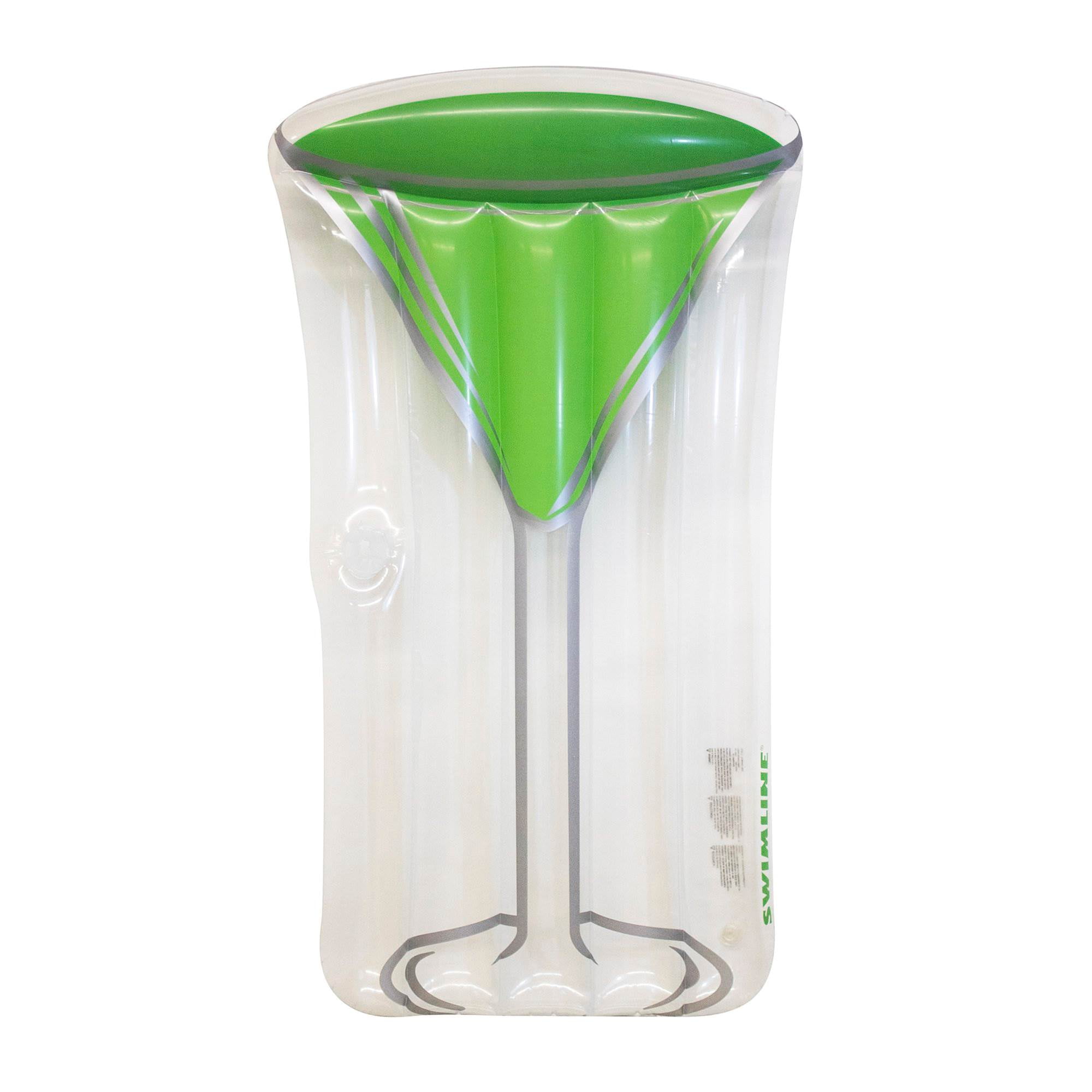 Swimline Inflatable Green Appletini Raft Float Mat for Swimming Pool or ...