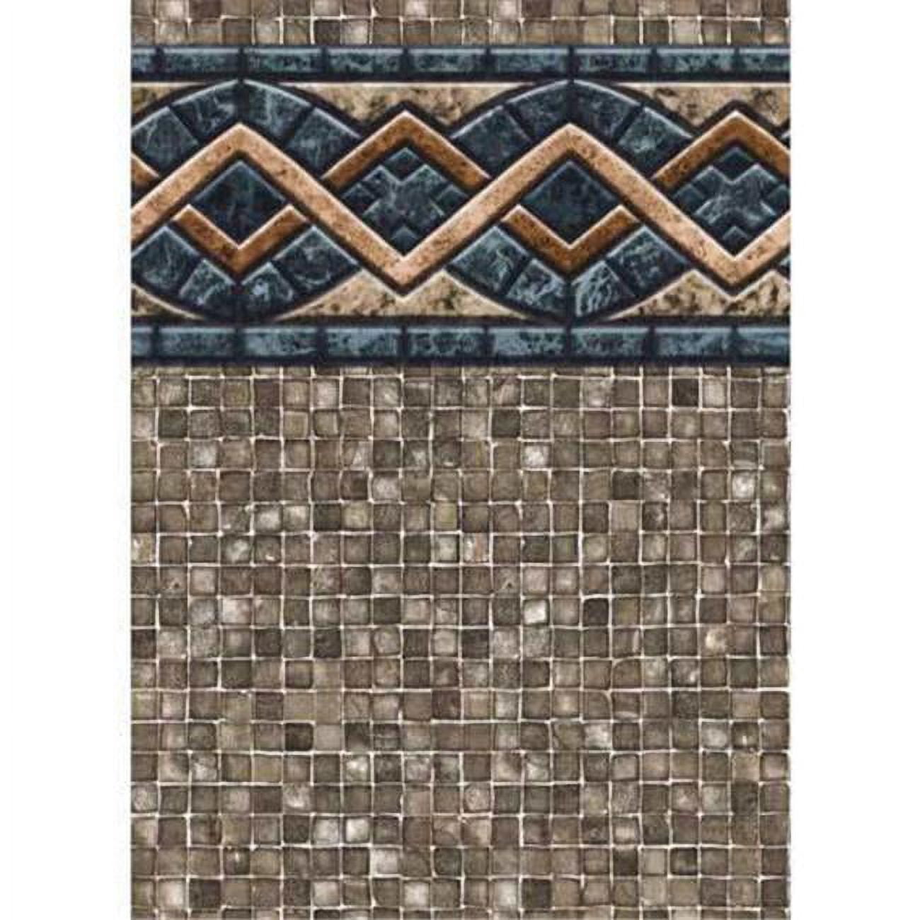 Swimline LI1554SMU25 15 ft. Round Stone Mosaic 54 in. Uni-Beaded Liner ...