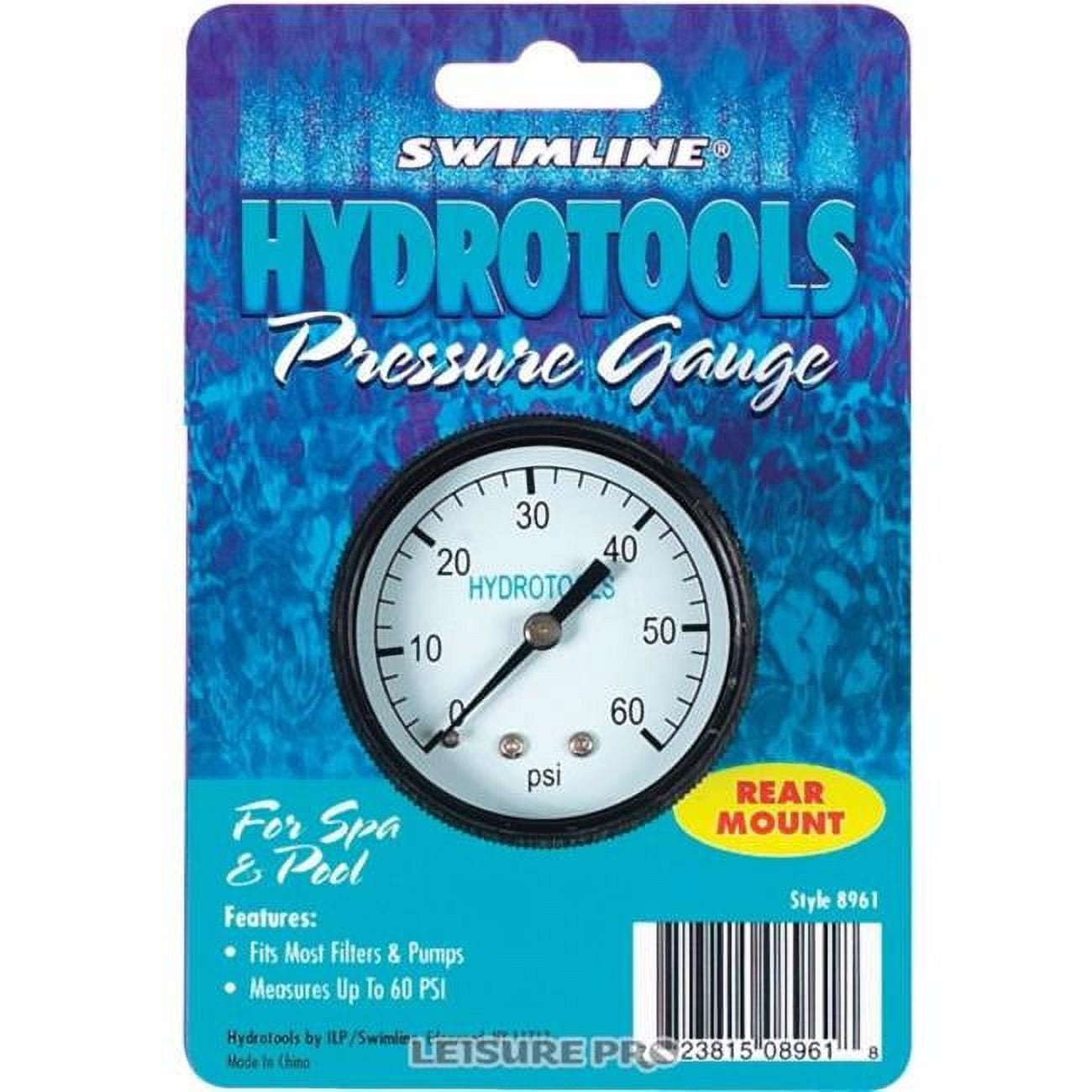 Swimline Rear Mount 60Psi Pool Pressure Gauge - Walmart.com