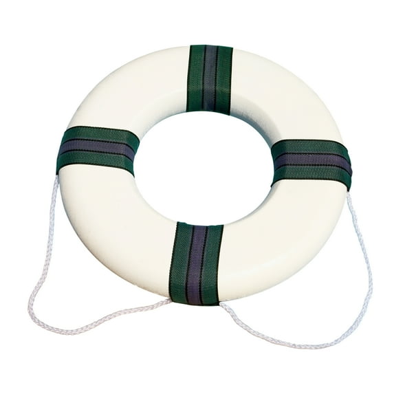 Swimline Life Saver Float Ring Buoy for Swimming Pools, 18" White/Black ...