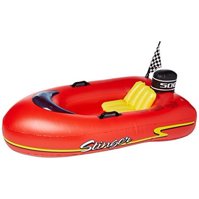 Swimline Speedboat Inflatable Kids Float, Red, 45"/25"/10" - Walmart.com