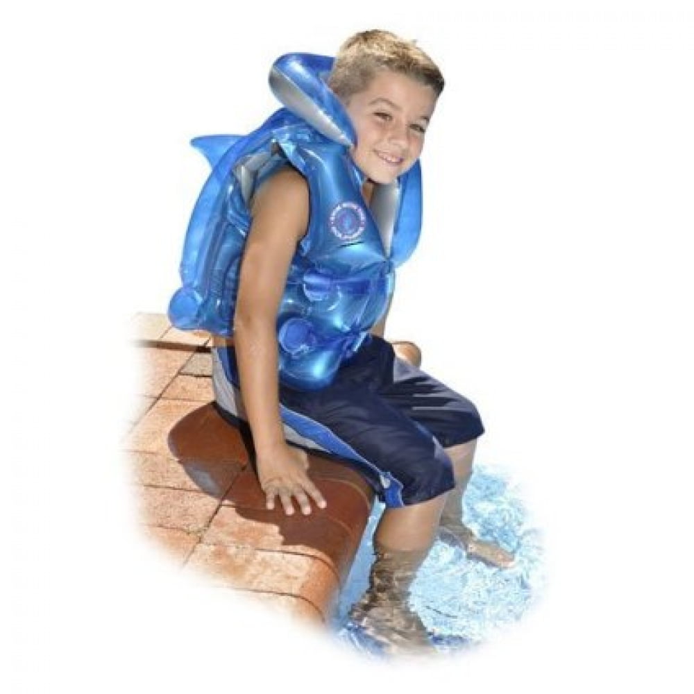 Swimline Swim with the Dolphins Inflatable Swimming Pool Air Vest ...
