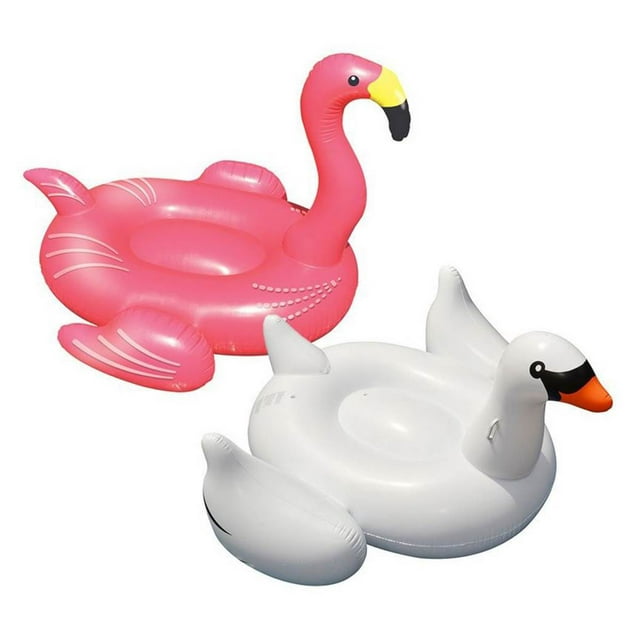 Free Shipping! Swimline Swimming Pool Giant Rideable Inflatable Swan ...