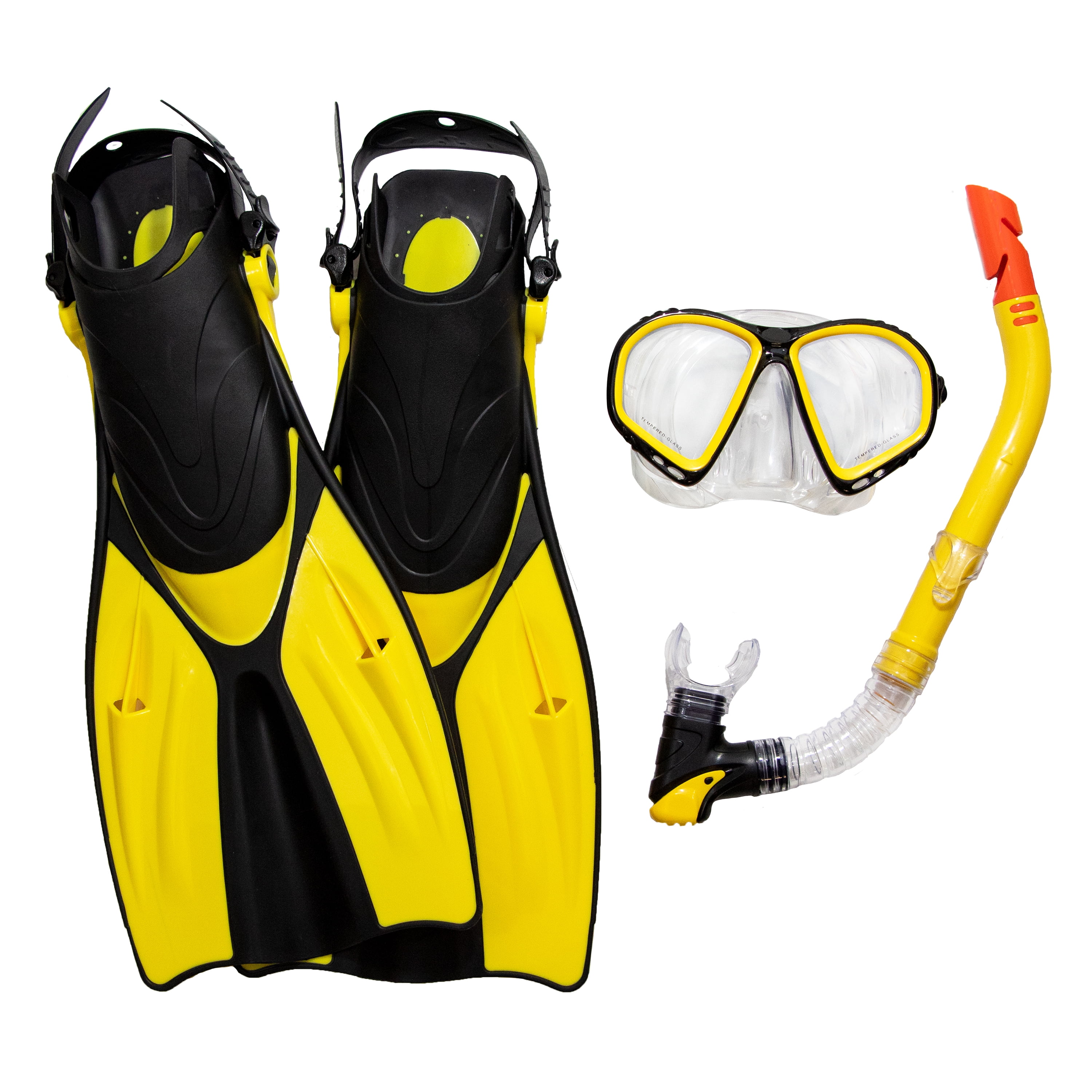 Swimline - Thermotech Mesh Bag Snorkeling Set, Fin Size 9-11 - Walmart.com
