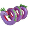 Swimline Two-Headed Curly Serpent Pool Float, Purple and Green, Durable ...