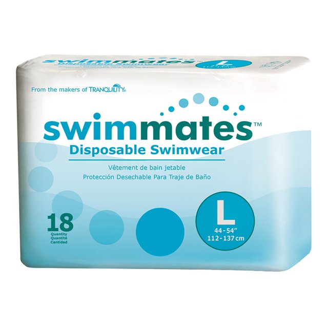 Swimmates Adult Bowel Containment Swim Brief L Moderate Absorbency Swim ...