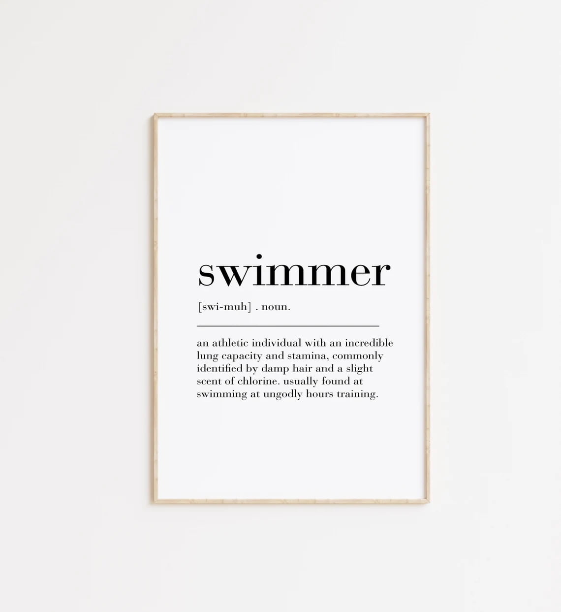 Swimmer Definition Swimmer Sign Swimmer Wall Decor Swimmer Definition ...