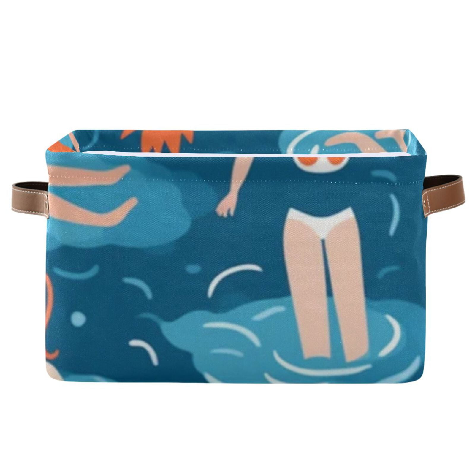 Swimmer Fish Sea Storage Bins Baskets With Handles Storage Box Clothes ...