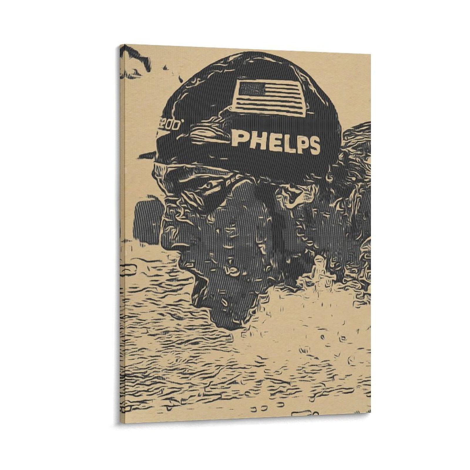 Swimmer Michael Phelps Room Aesthetic Poster (25) Canvas Poster Wall ...