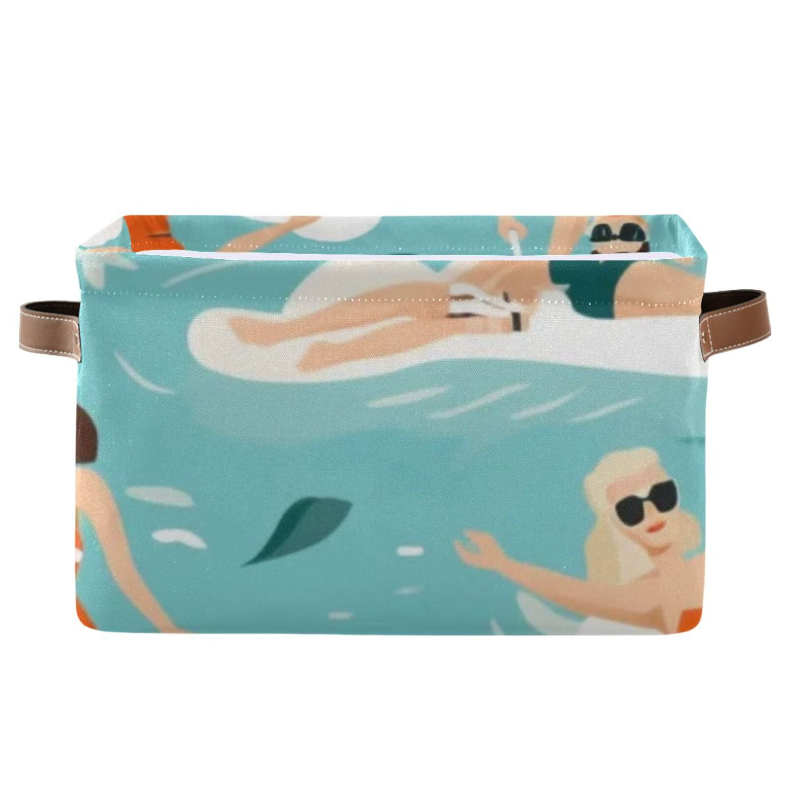 Swimmer Surfers Sea Storage Bins Baskets With Handles Storage Box ...