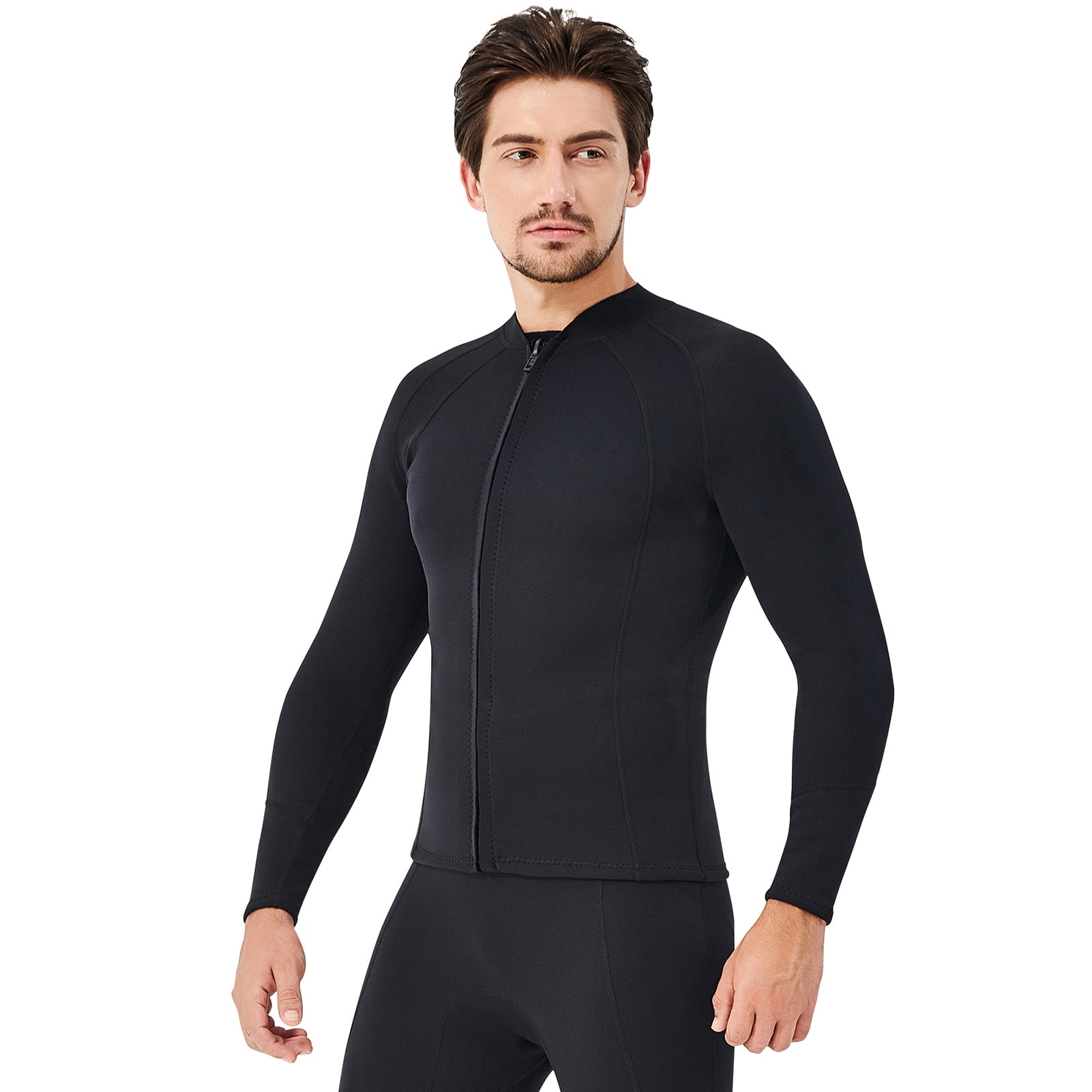 Swimming 2mm Neoprene Men Women Diving Top With Front Zipper Wetsuits ...
