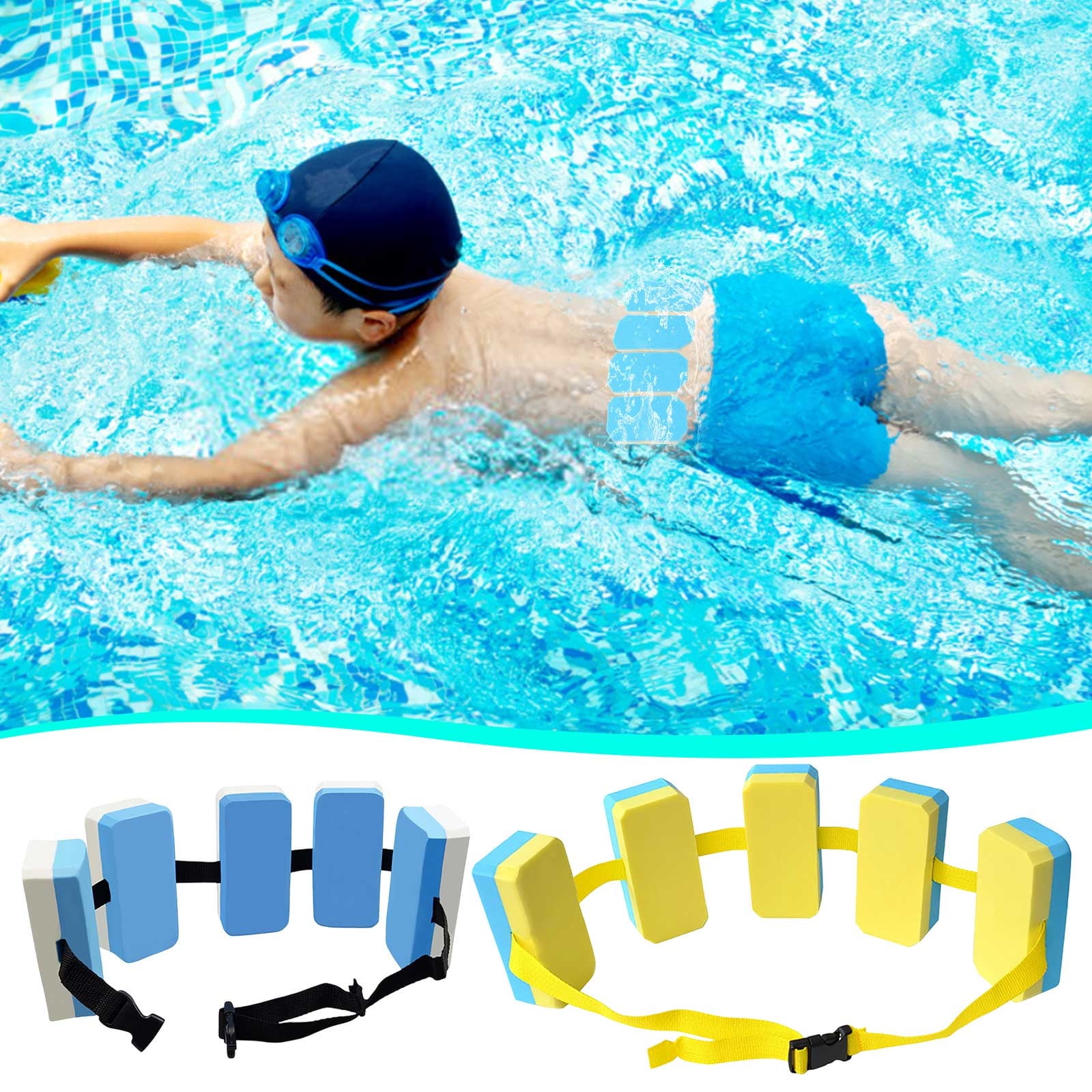 Swimming Belt Adjustable Floatation Aid | 5-Piece Detachable EVA Foam ...