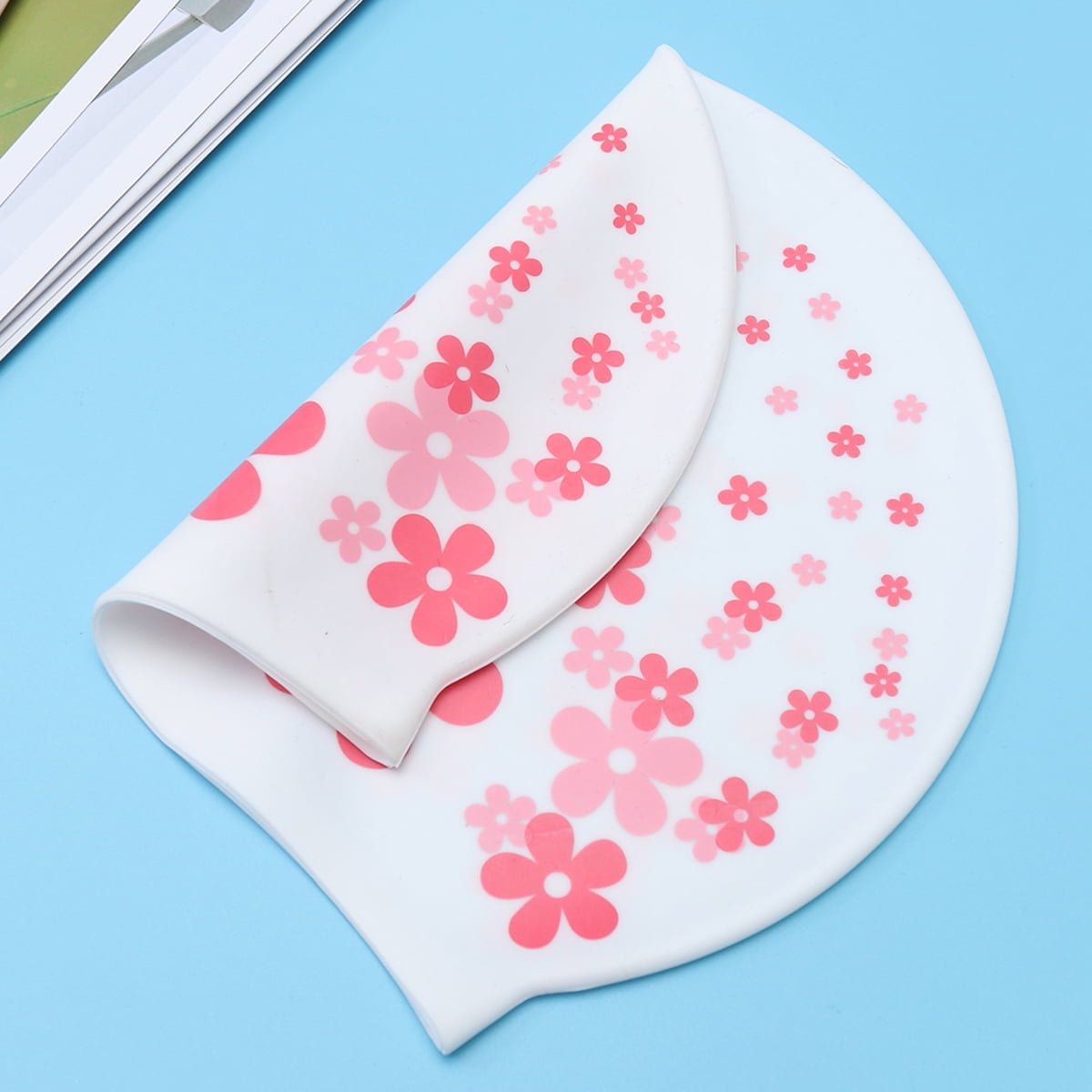 Swimming Cap Children's Swimming Cartoon Silicon Waterproof Protect Ear ...