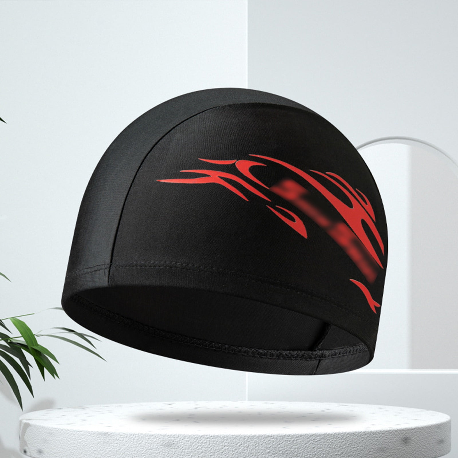 Swimming Cap Male And Female Large Uncut Long Hair PU Cap Adult ...