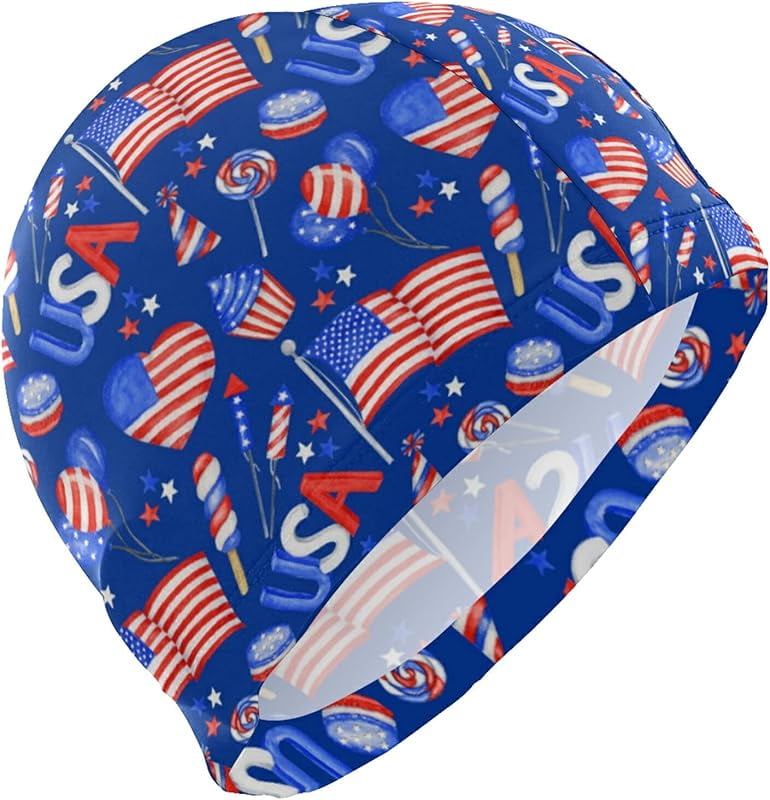 Swimming Cap Unisex Adult Swim Cap Funny Animal Pattern for Men Women ...